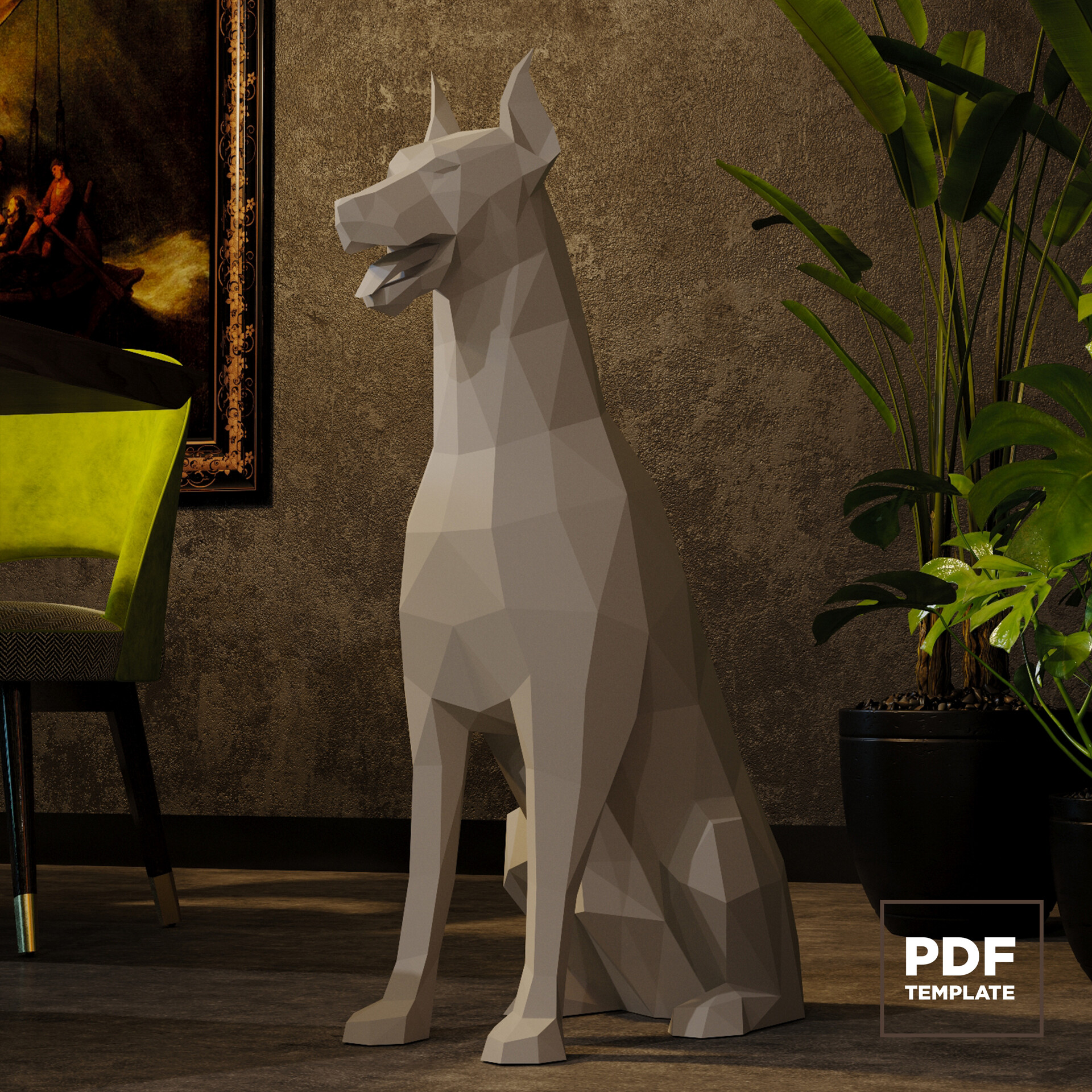 ArtStation - Doberman Low poly