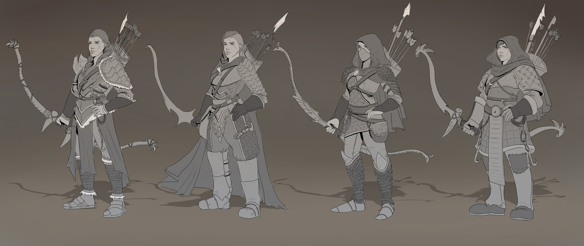 Joe Horne - Dragon hunter Character concept design
