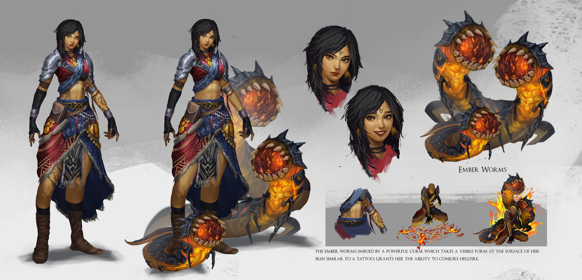 ArtStation - Tribal Female Character Concept