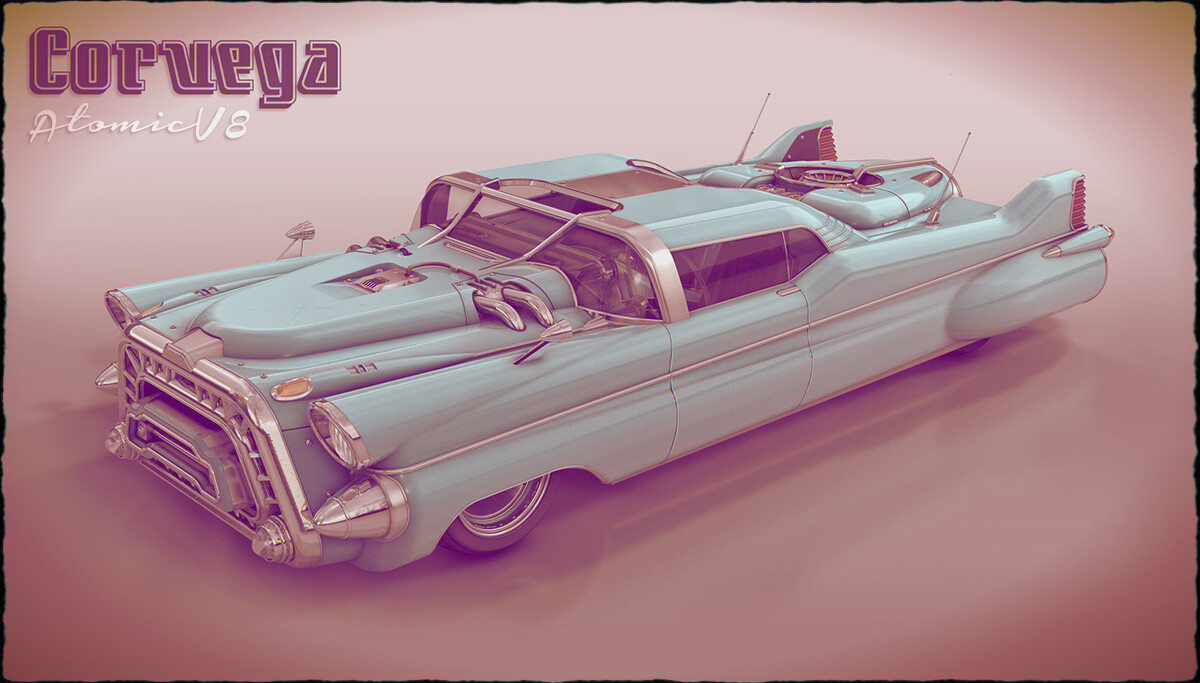 ArtStation - Fallout 3: Corvega Atomic V8