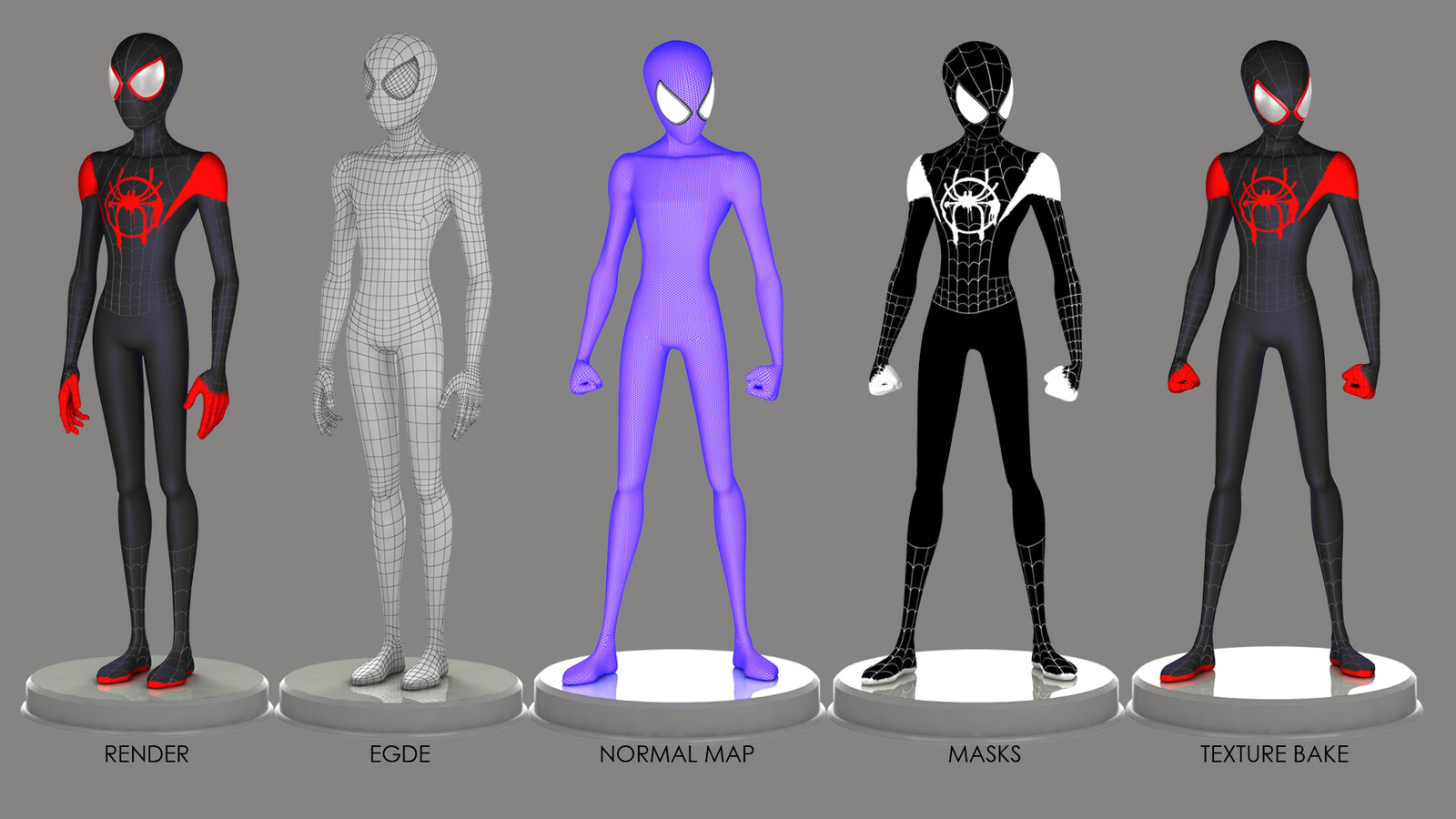 Yanin Srisarntiwong - Yanin’s 3D modeling Reel [Break down Spider-Man ...