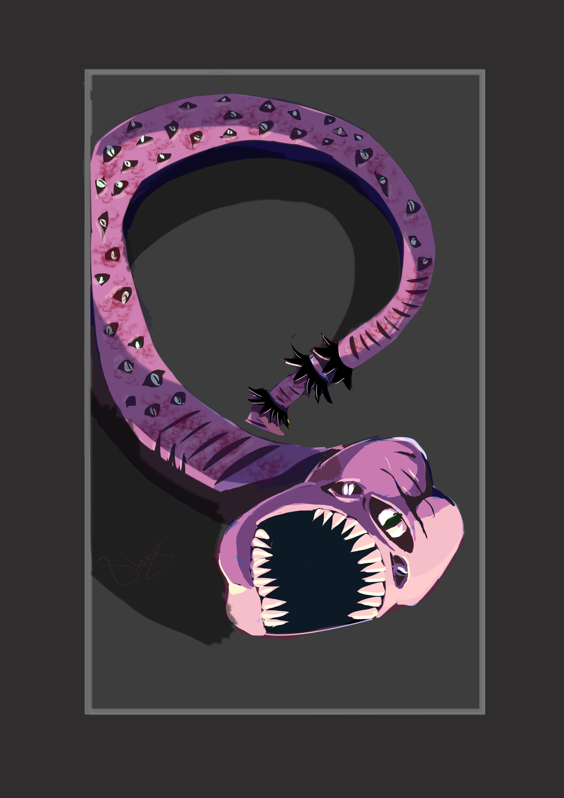 ArtStation - Deep sea eel