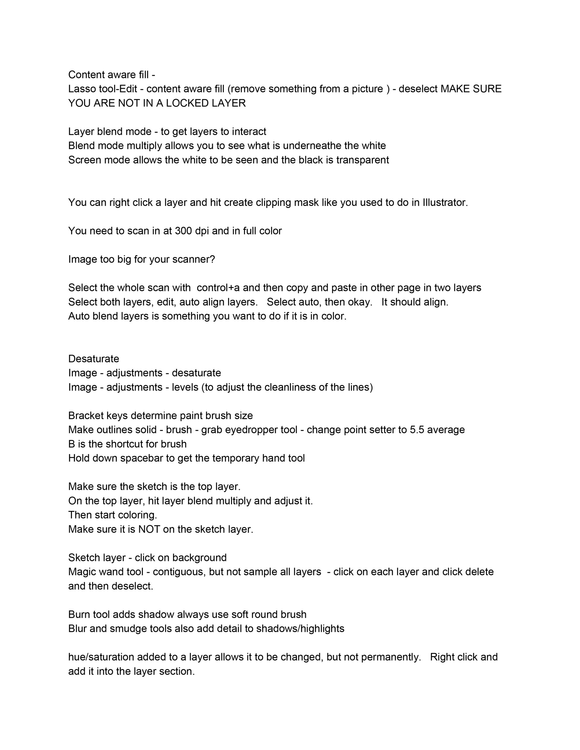 ArtStation - Photoshop Cheat Sheet