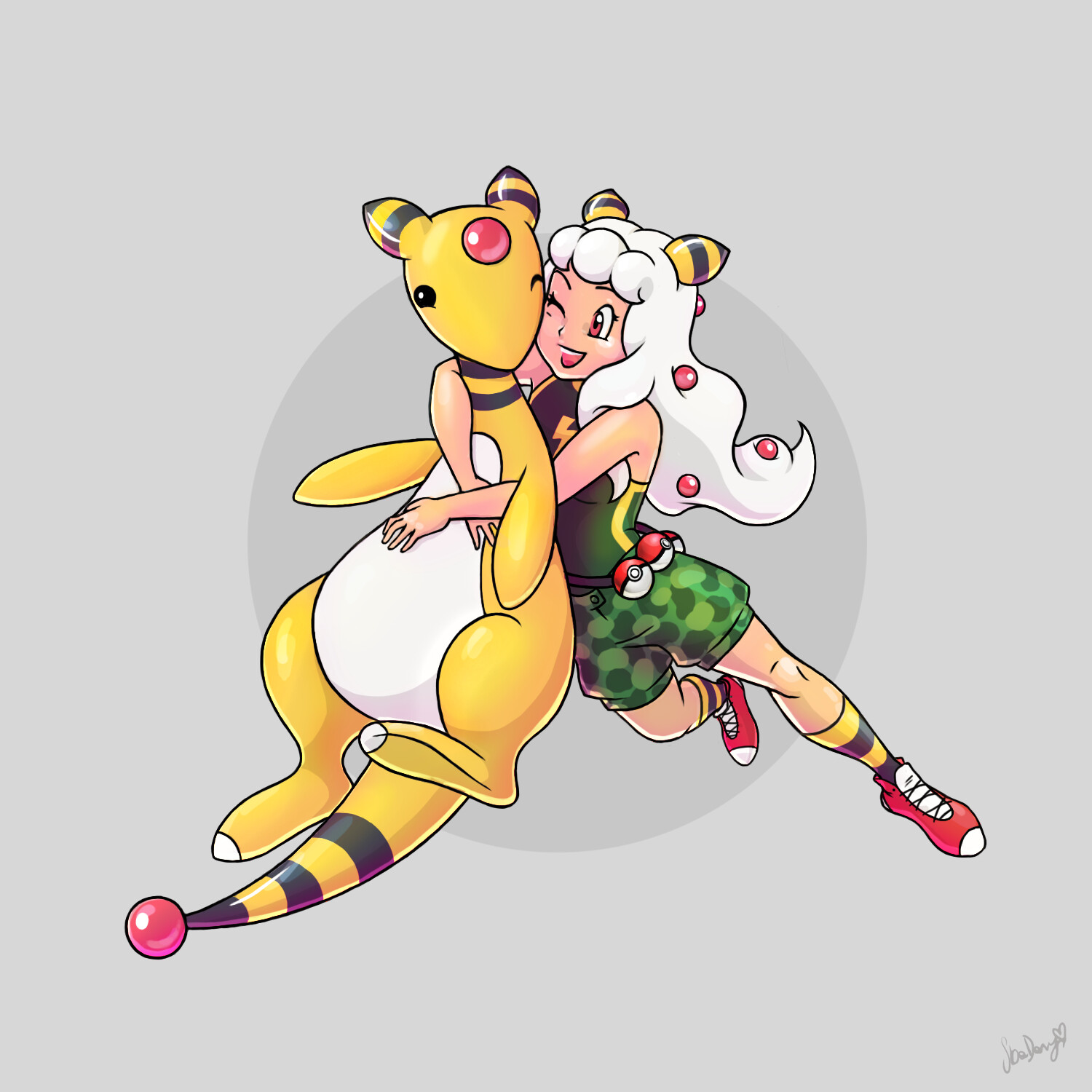 ArtStation - Ampharos illustration