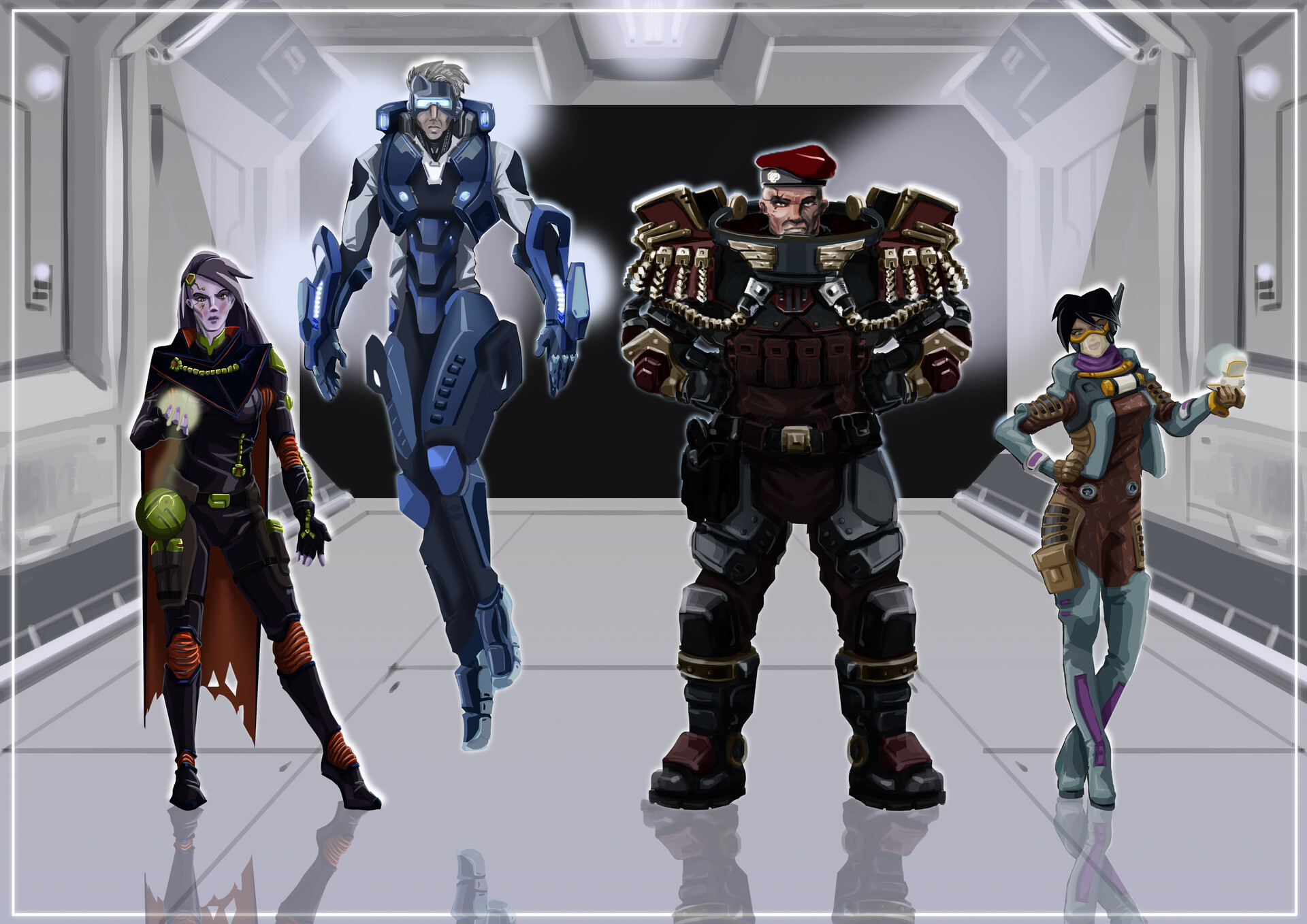 ArtStation - Concepts for a space tactical strategy project