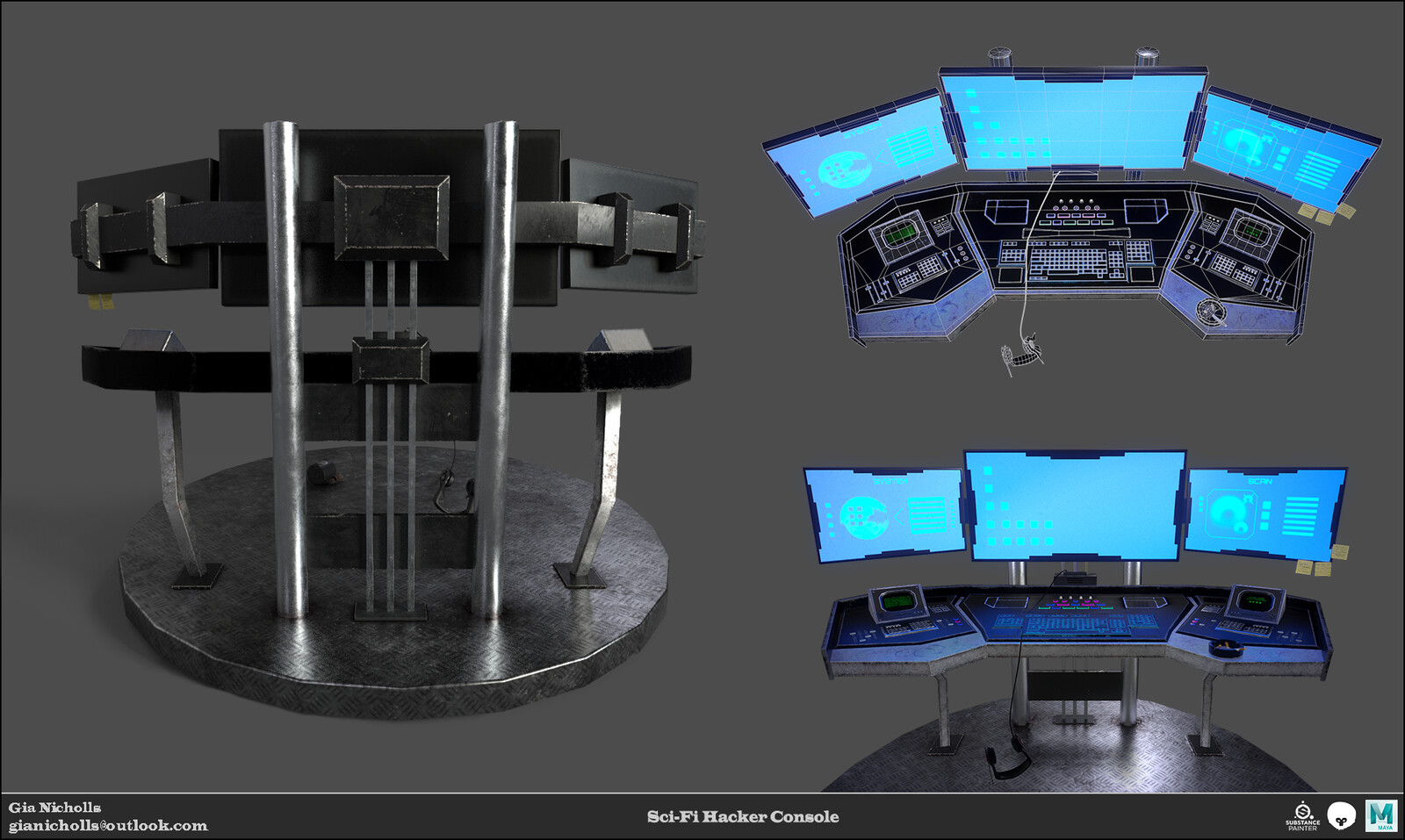 Gia Nicholls - Sci-Fi Hacker Console