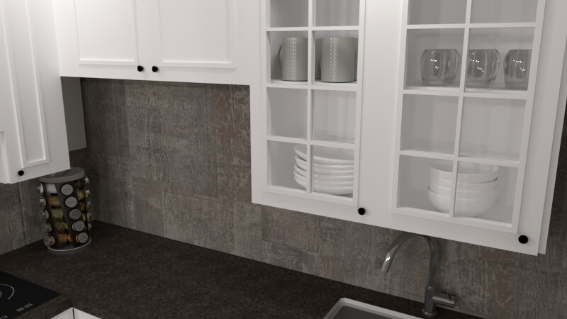 ArtStation - Tiled Kitchen Render Counter