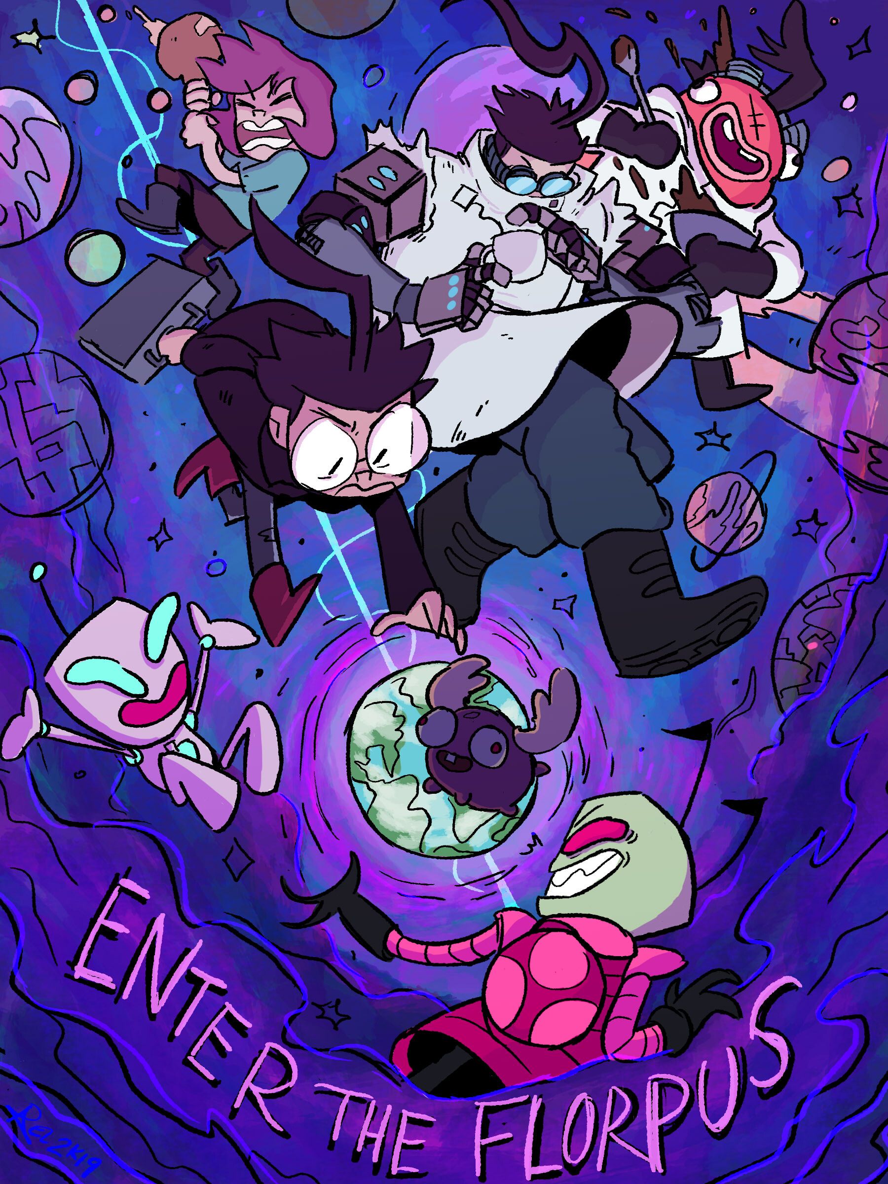 ArtStation - IZ: Enter the Florpus fan poster