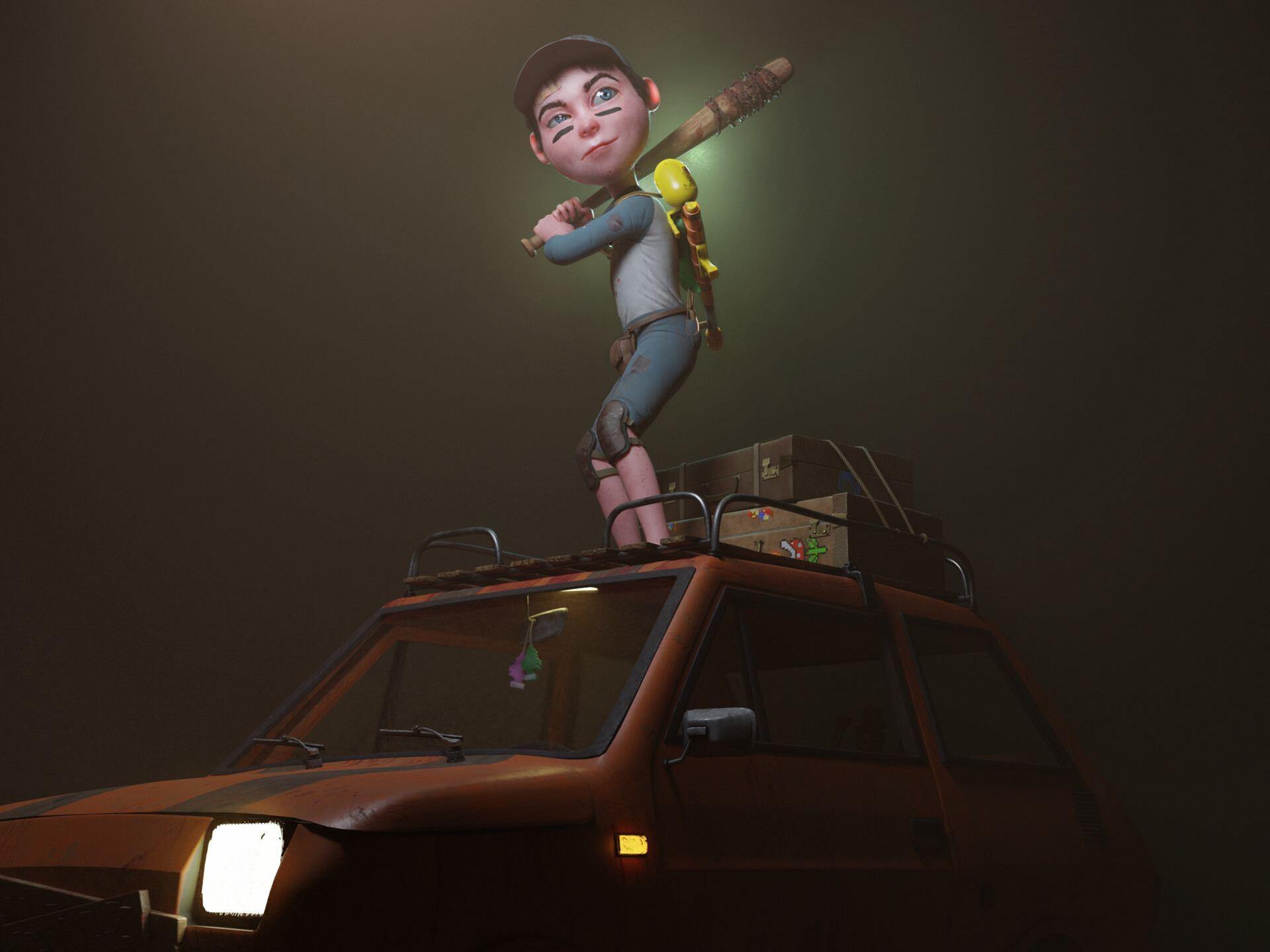 ArtStation - Ben, the zombie-hunter