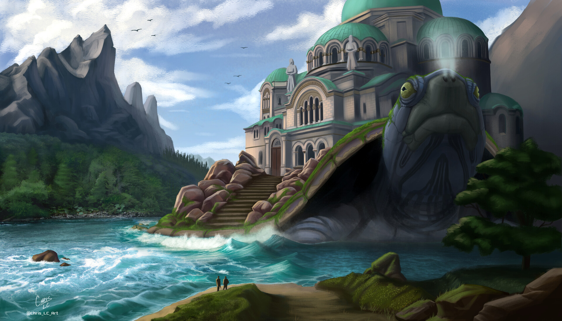 ArtStation - Island Turtle