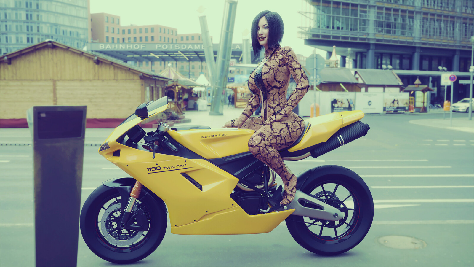 John Lichsteiner - MUD SKIN ON BIKE AND DESTRUCTION SET - KERA CHARACTERS