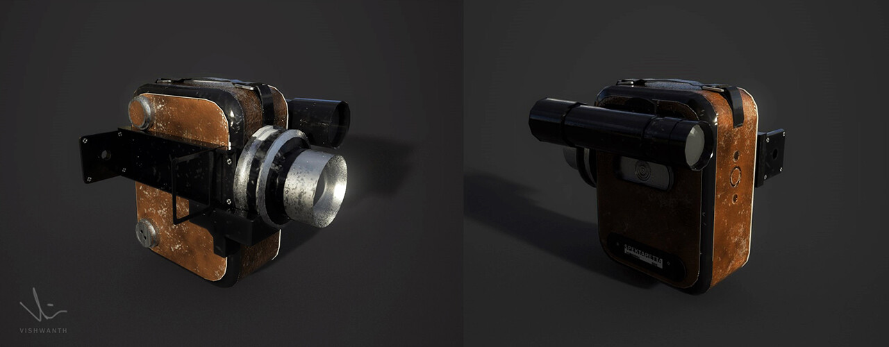 ArtStation - Old Camera 3D - Lowpoly Game Asset