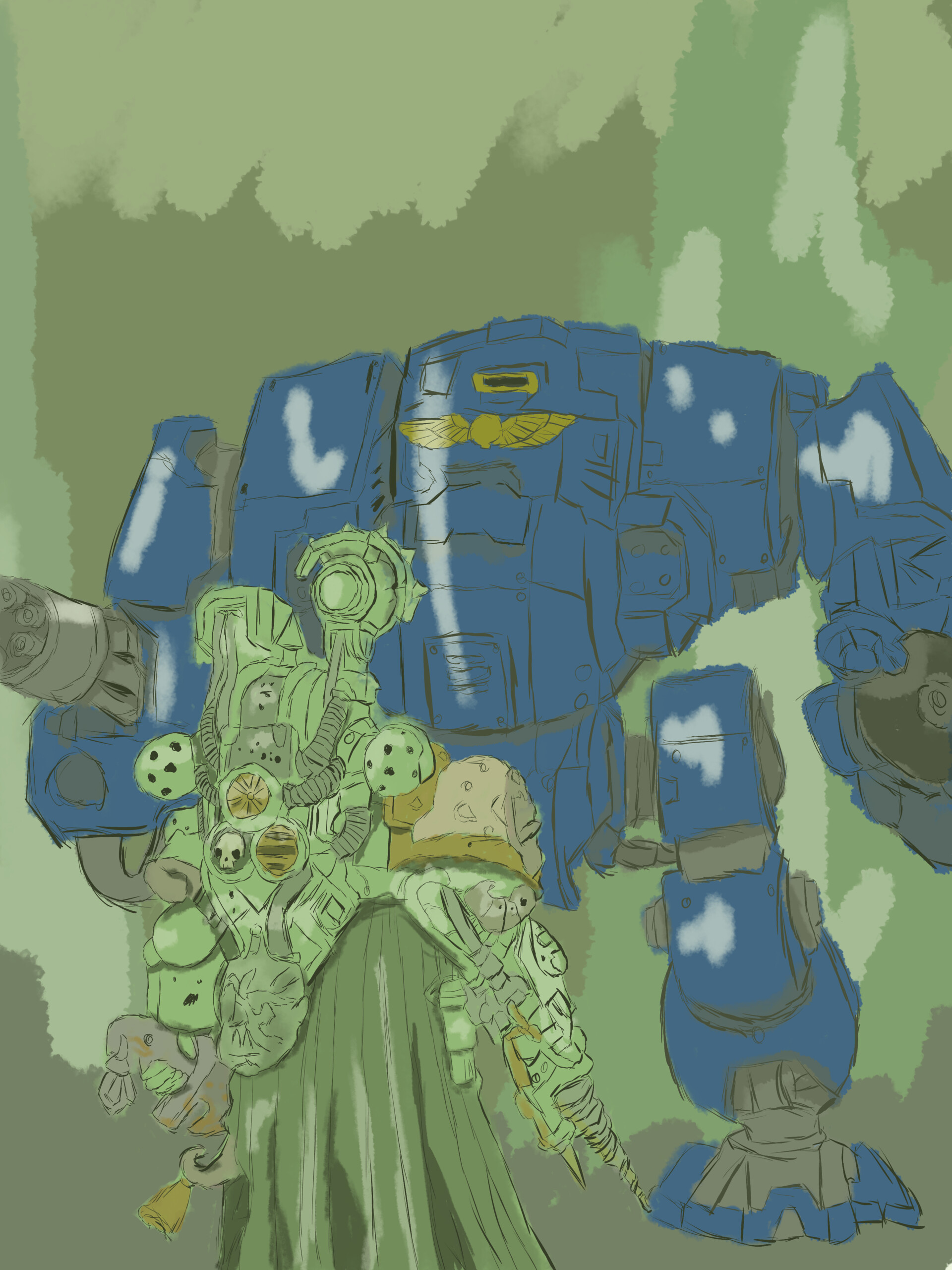 ArtStation - Plague Surgeon Vs Dreadnought