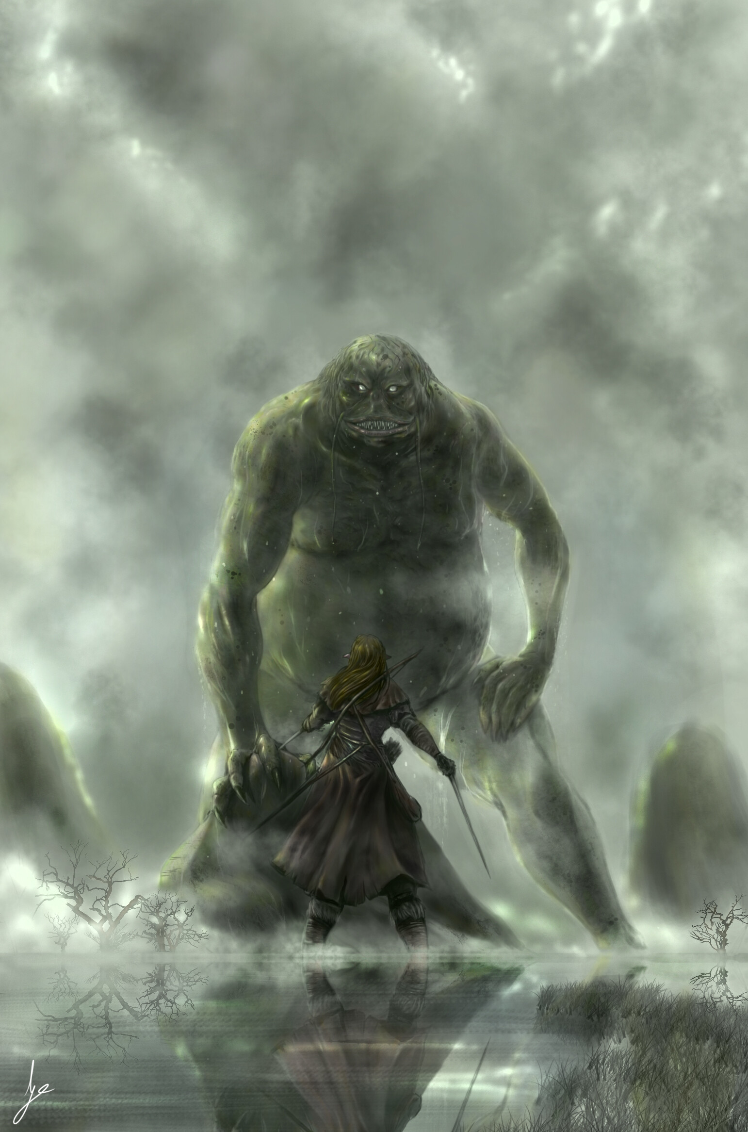 ArtStation - Anak, the god of the swamp