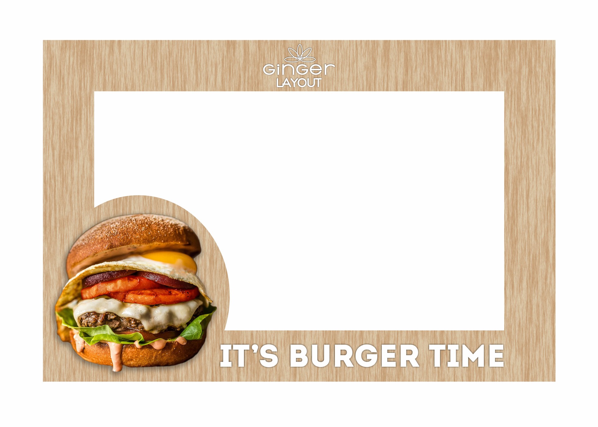 ArtStation - It's burger time Party Frame