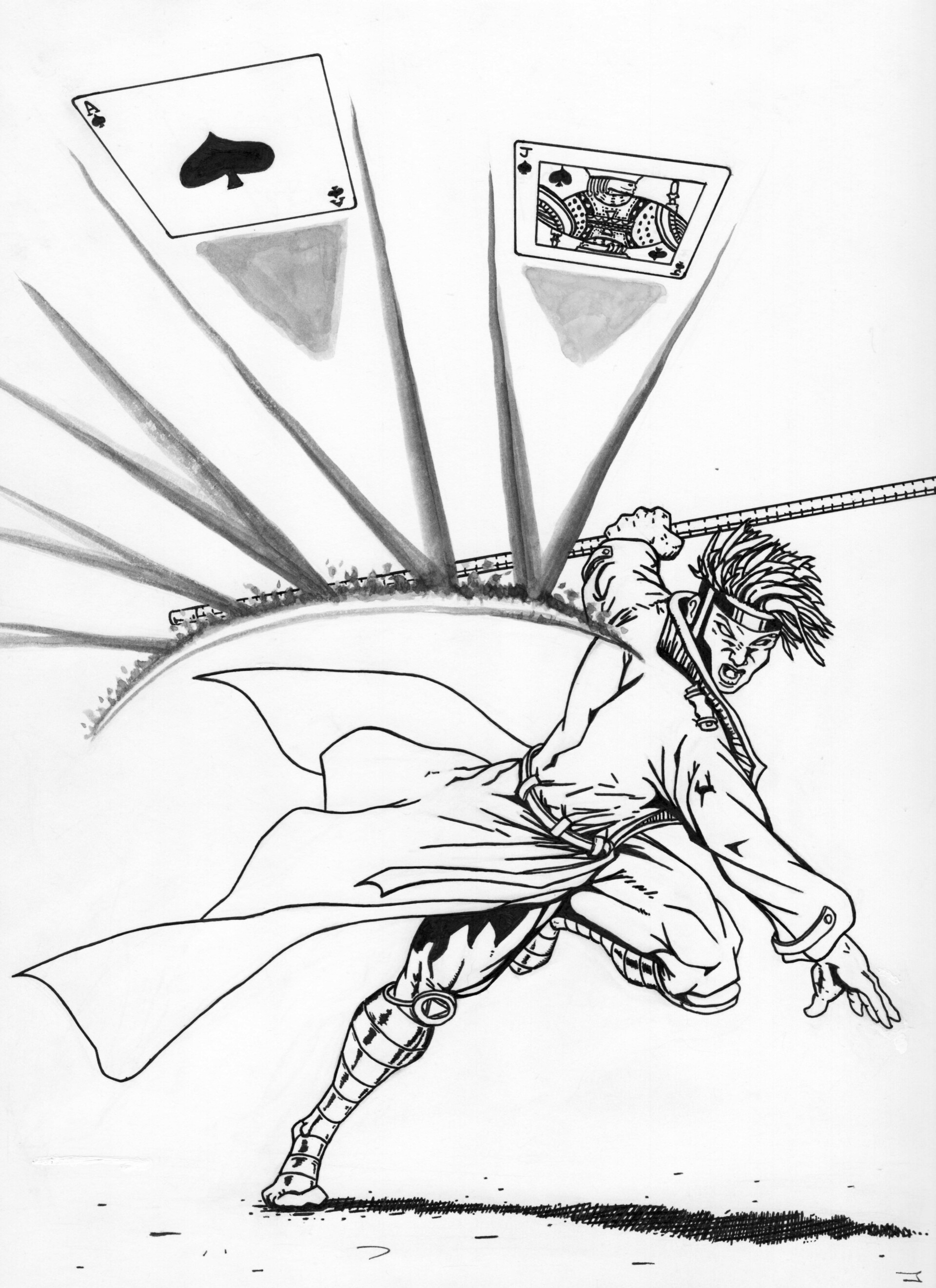 gambit x men coloring pages