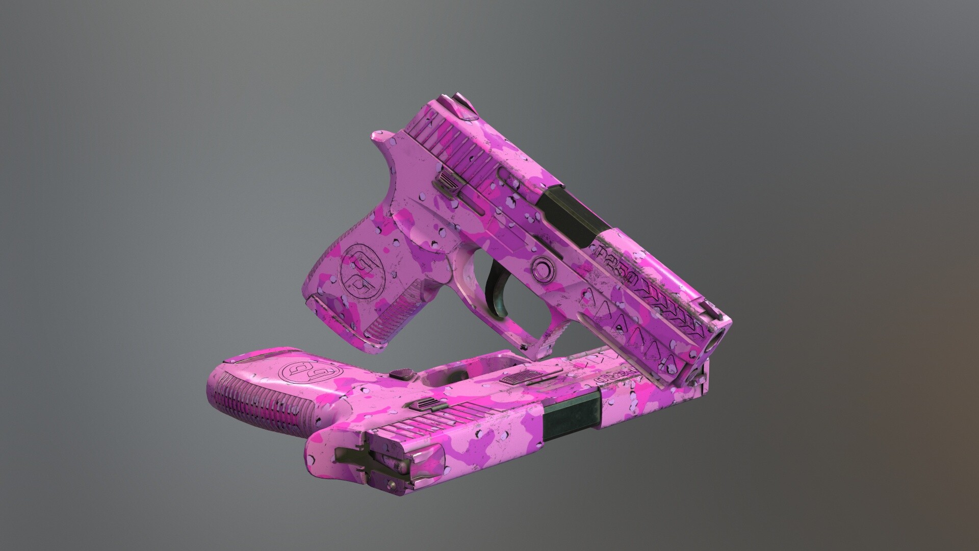 ArtStation - CSGO G!RL POWER P250