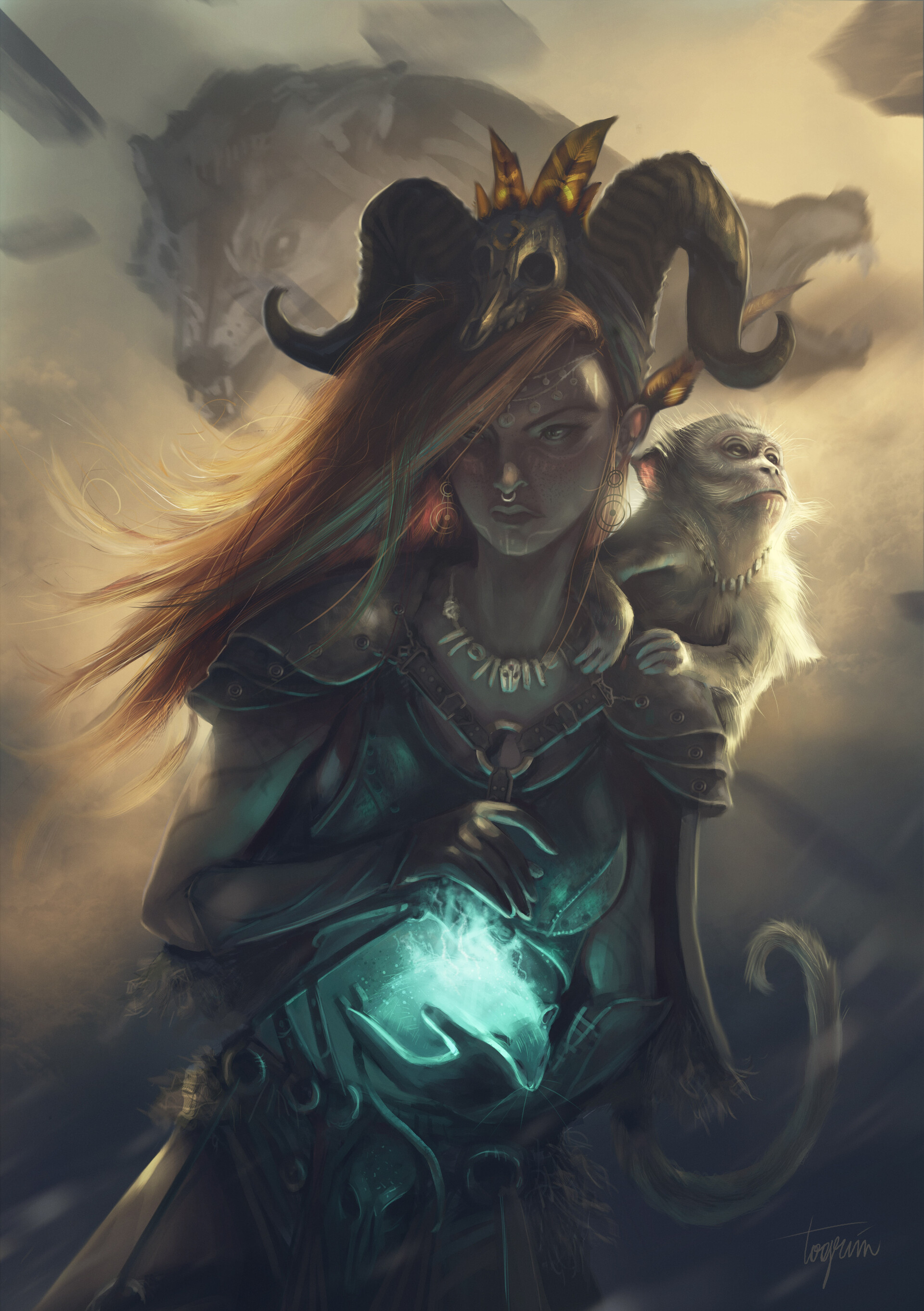 ArtStation - The Shaman and the Monkey
