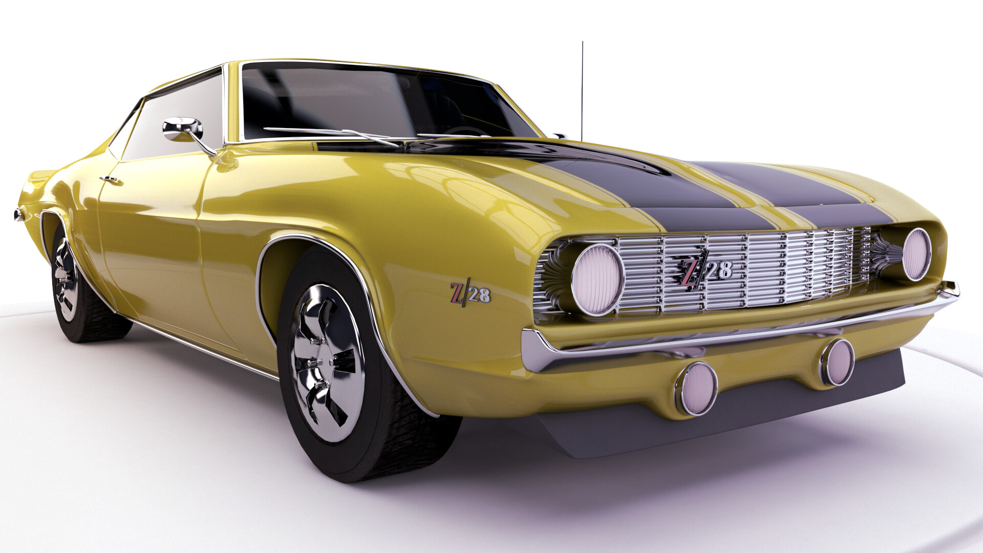 ArtStation - CAMARO RETRO