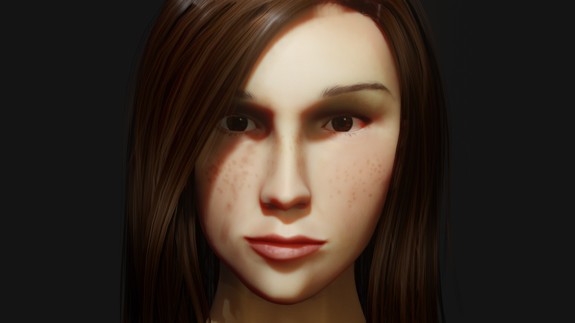 ArtStation - Mkara - my frist face model from my future game.