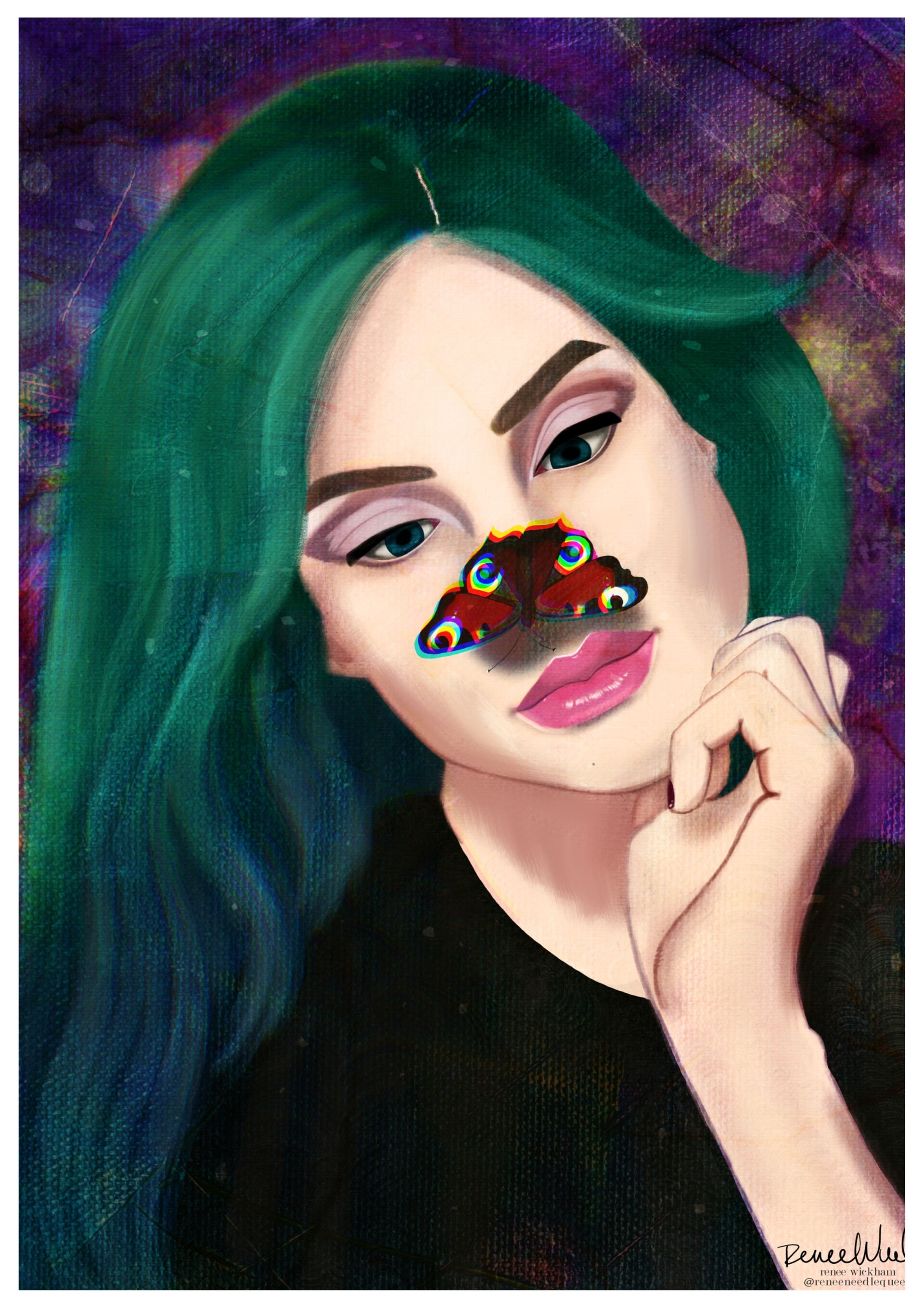 ArtStation - digital portrait of @vizualisa