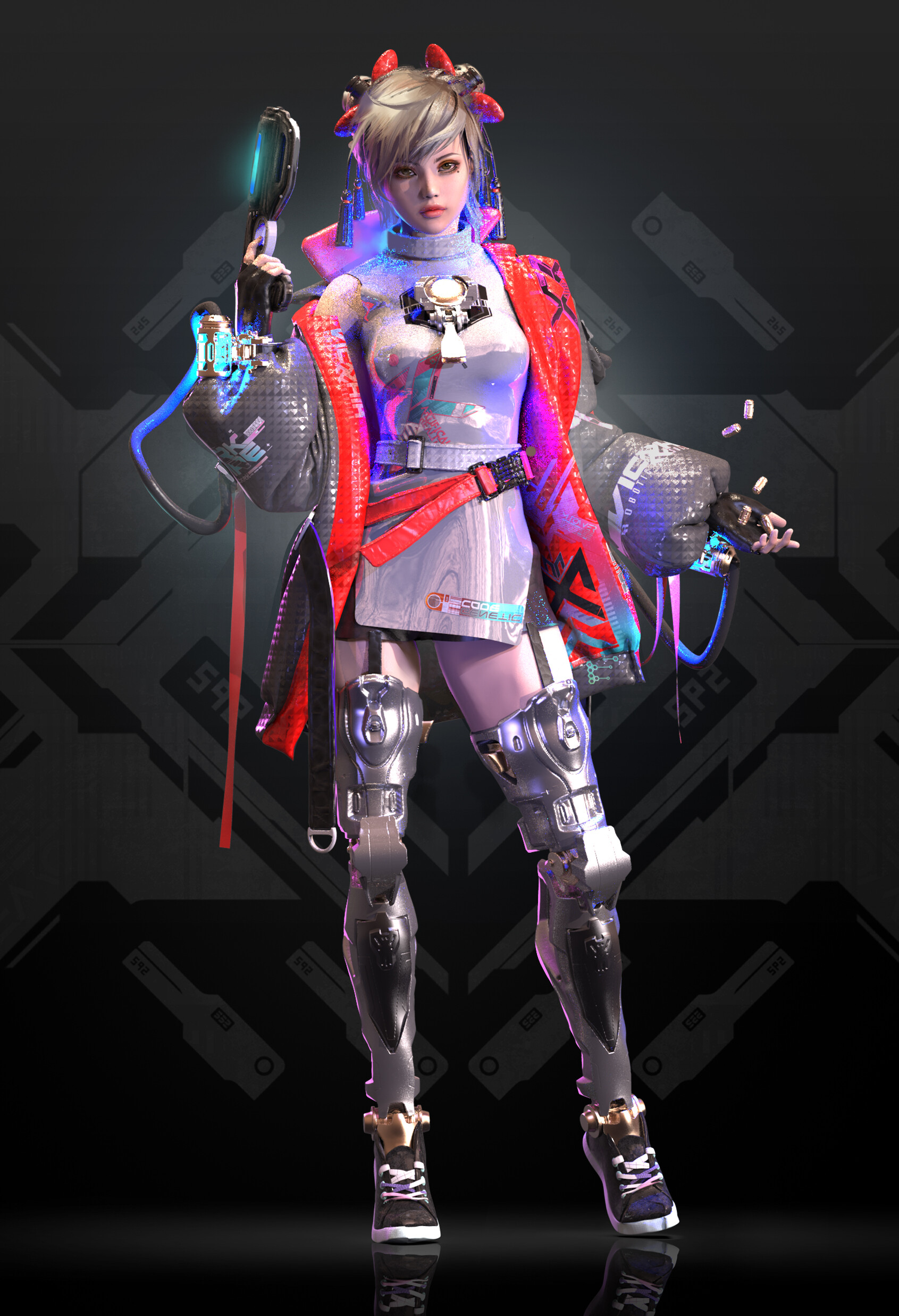 ArtStation - cyber -oriental girl