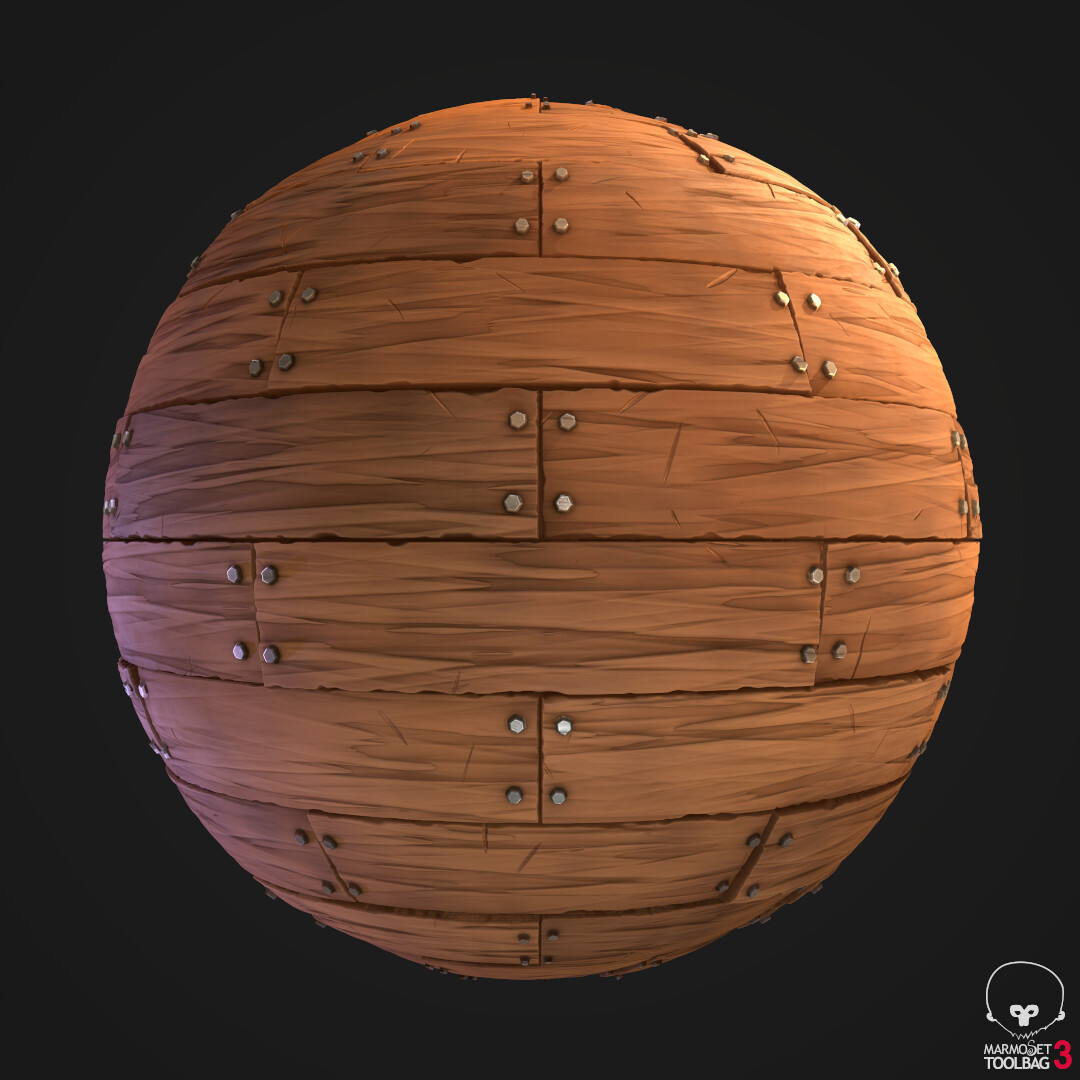 ArtStation - Stylized Wood Planks - 100% Substance Designer