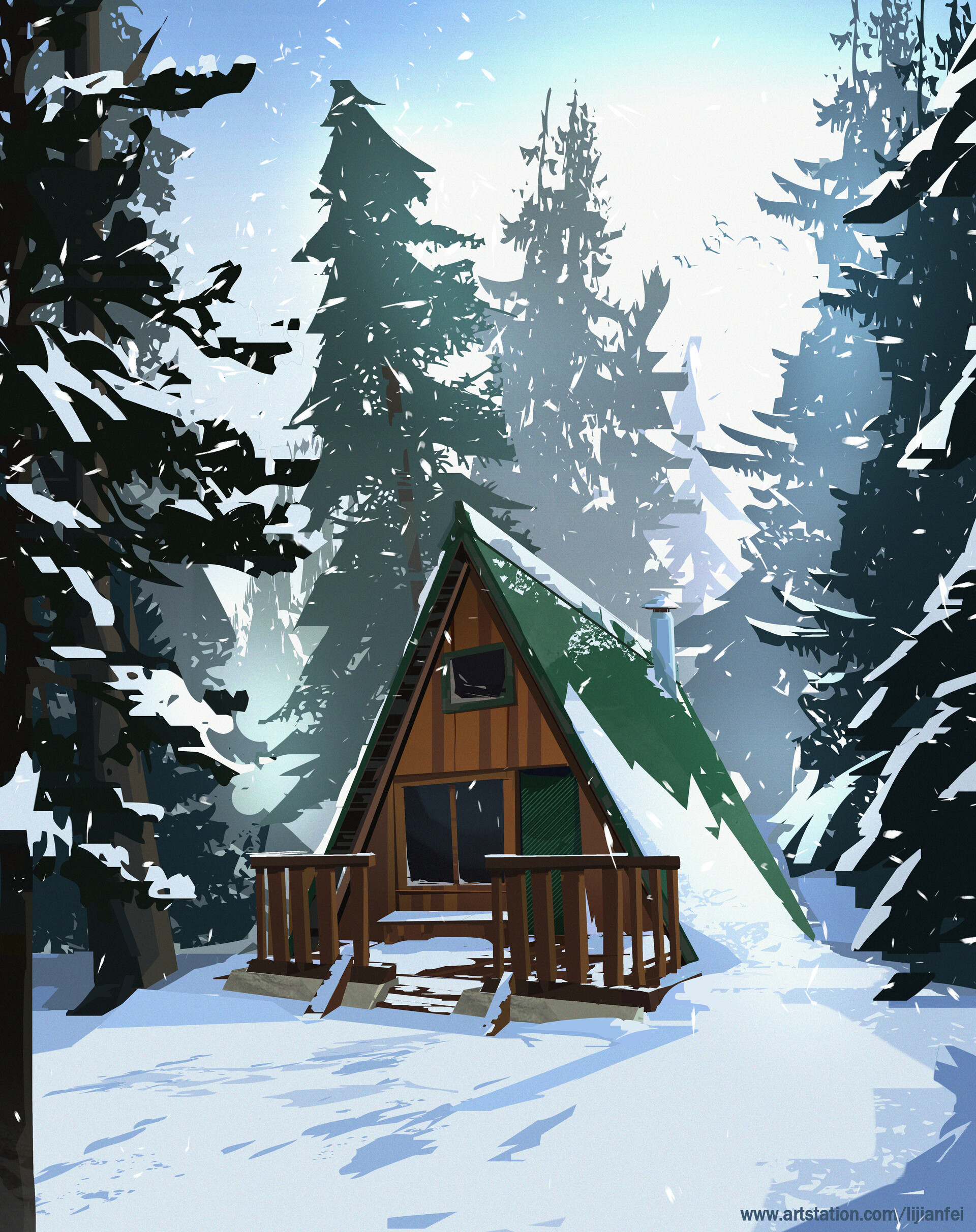 ArtStation - Snowy jungle