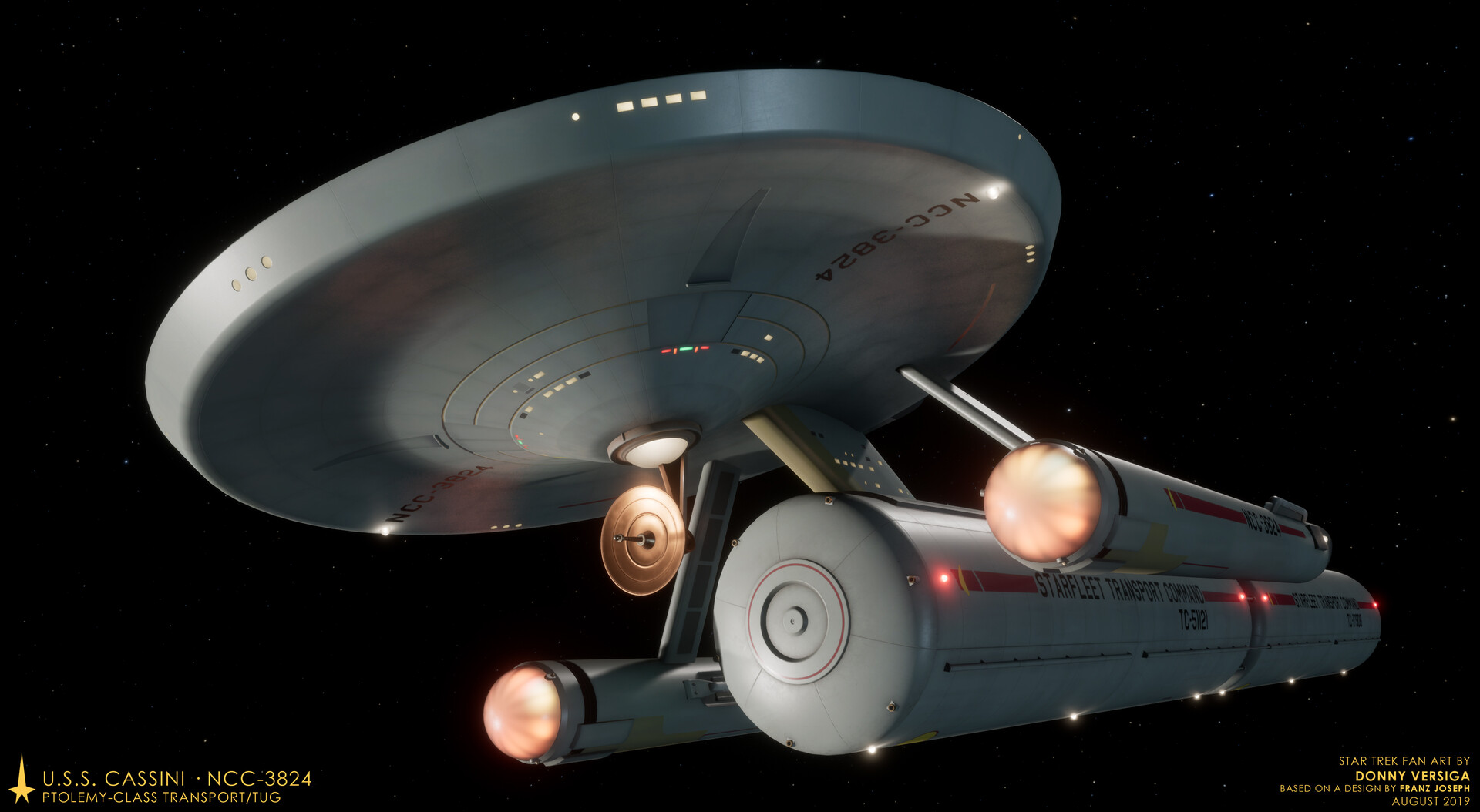 Donny Versiga - U.S.S. Cassini NCC-3824 - Ptolemy-Class Transport/Tug