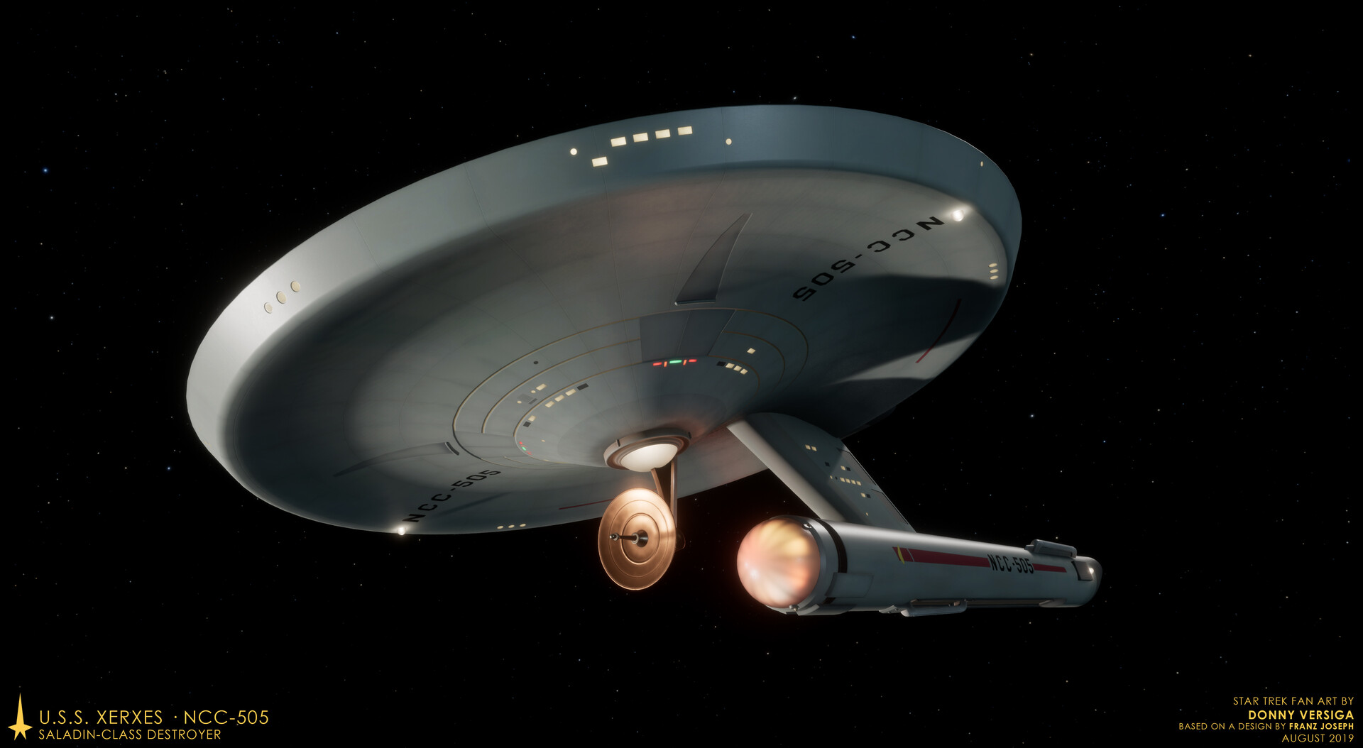 Donny Versiga - U.S.S. Xerxes NCC-505 - Saladin-Class Destroyer