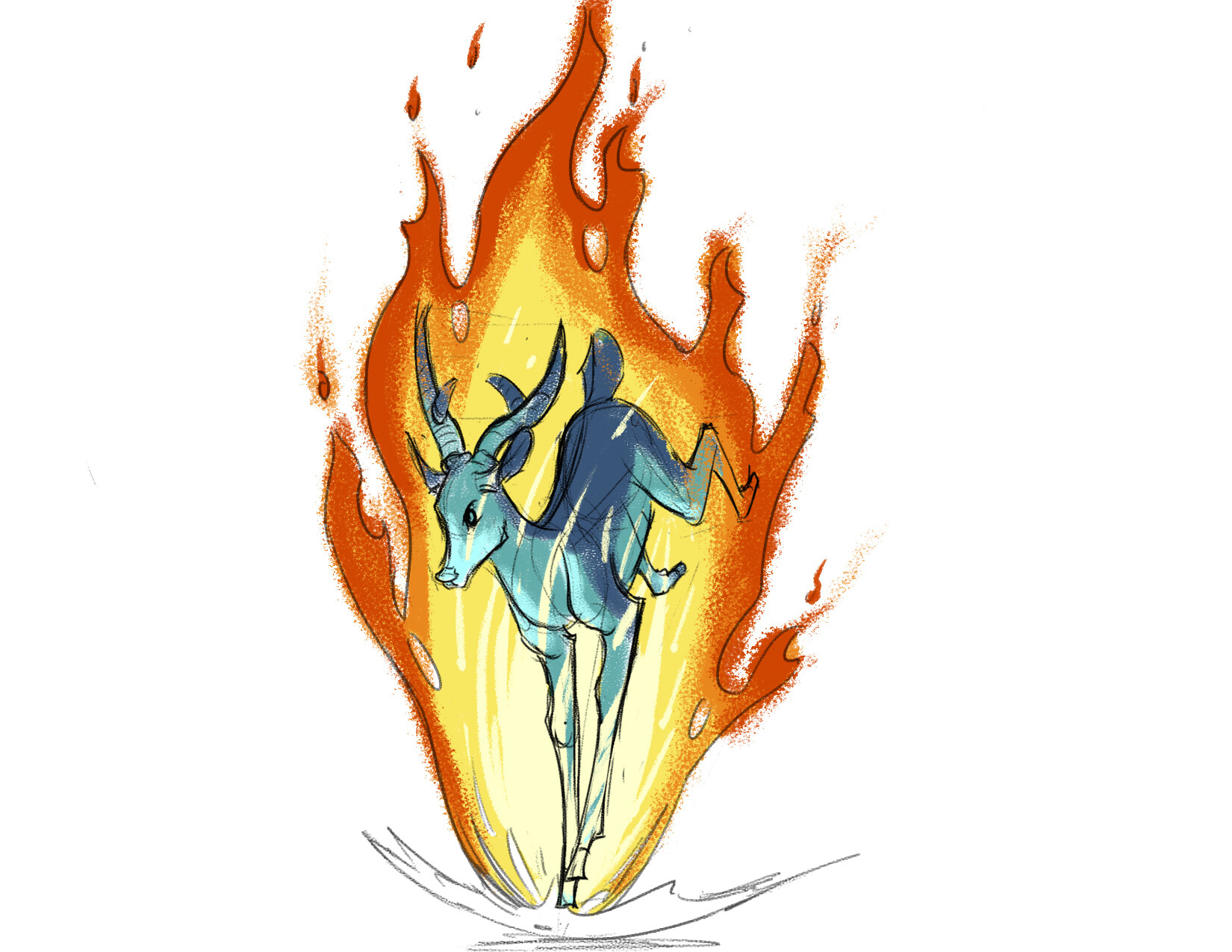 ArtStation - Fire Deer