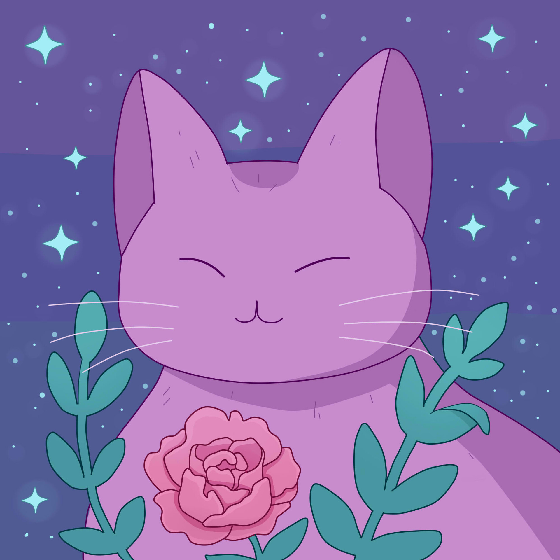 ArtStation - Purrple Cat (2018)