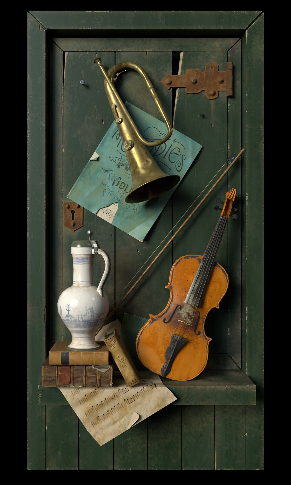 Sagar Verma - Prop -Michael William Harnett's- Old Things (3D)