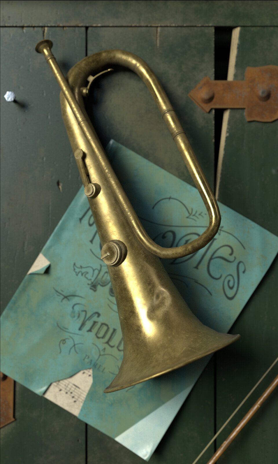 Sagar Verma - Prop -Michael William Harnett's- Old Things (3D)