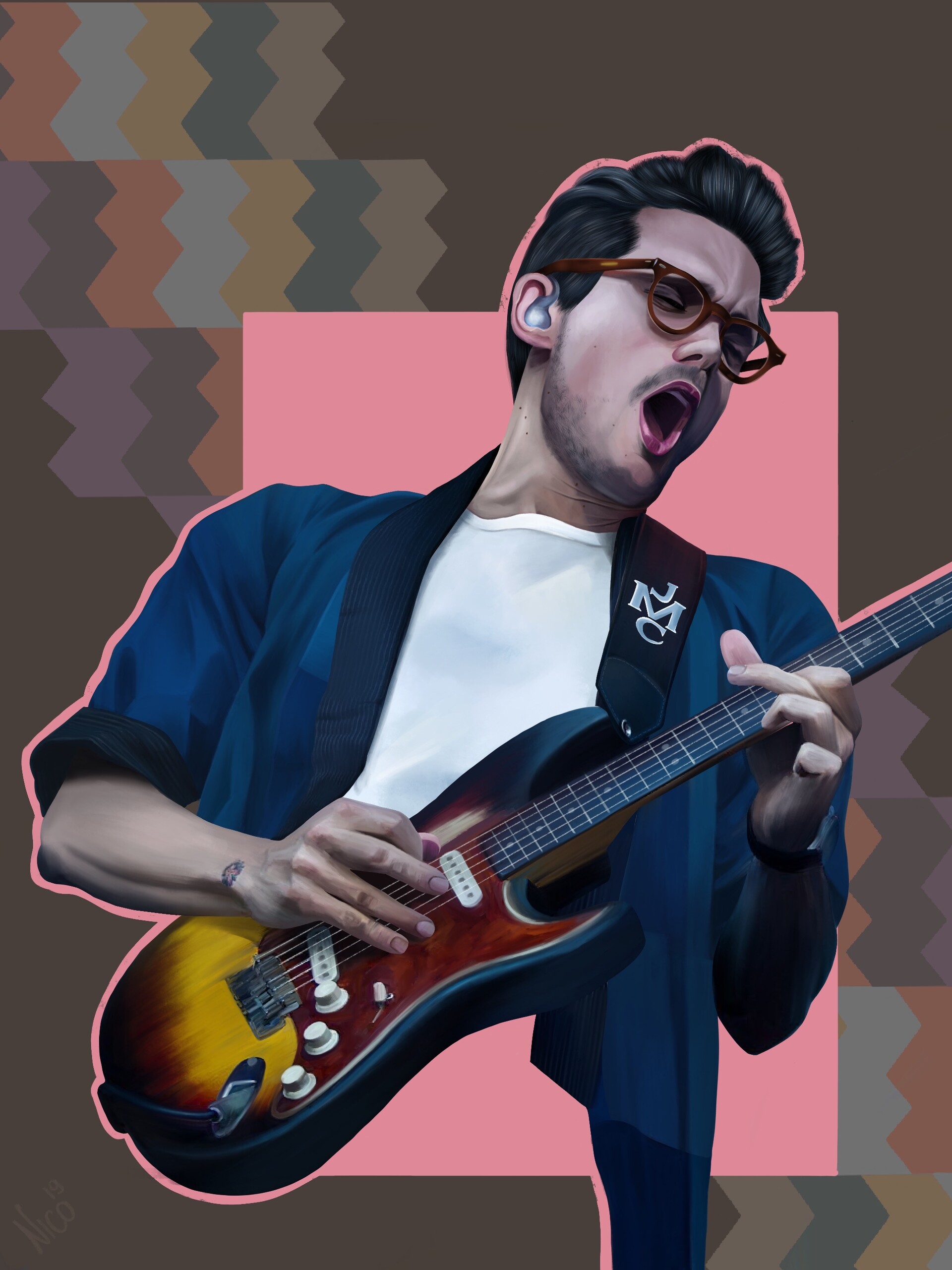 ArtStation - John Mayer Portrait