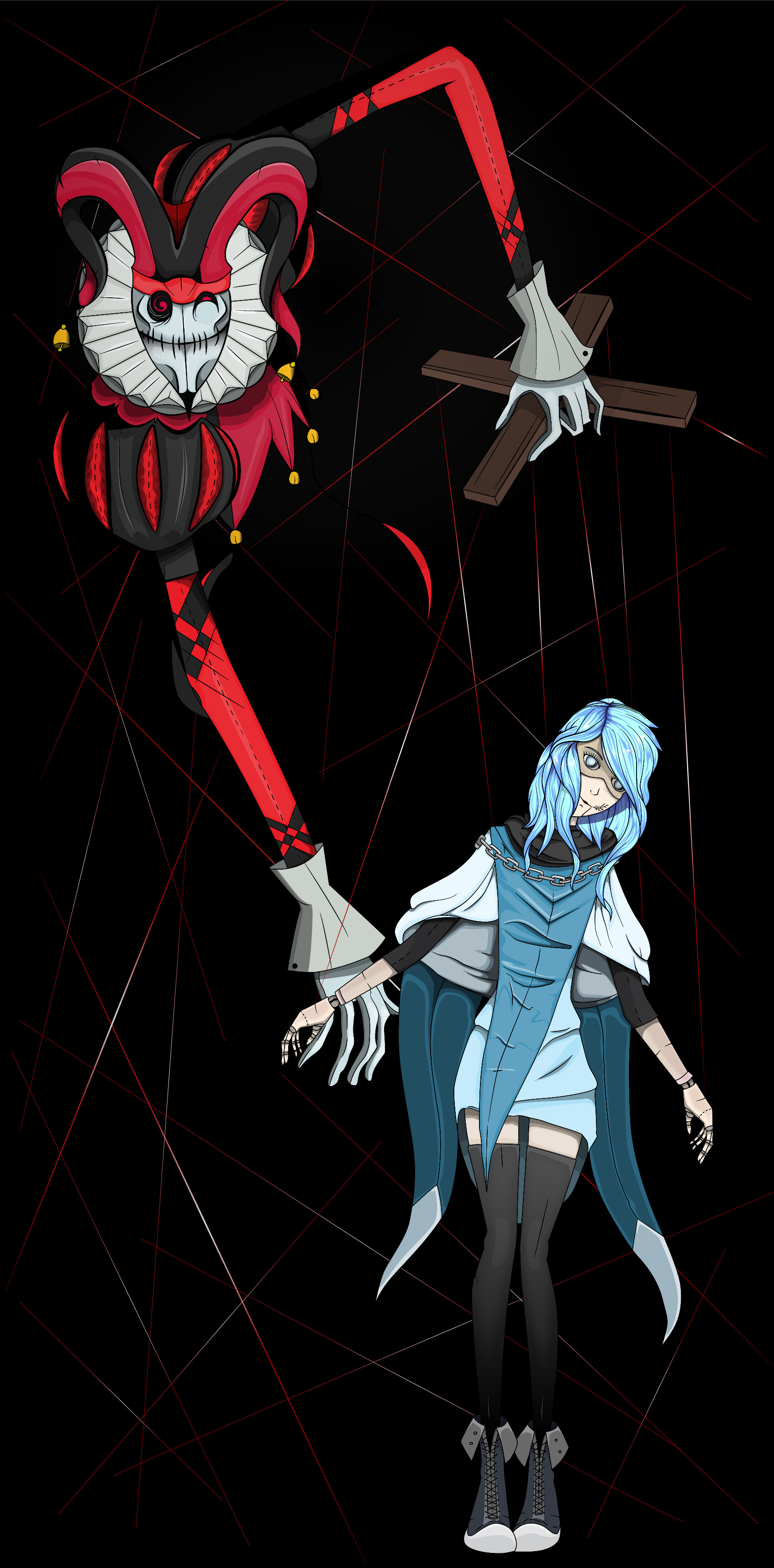 puppet master cartoon drawing