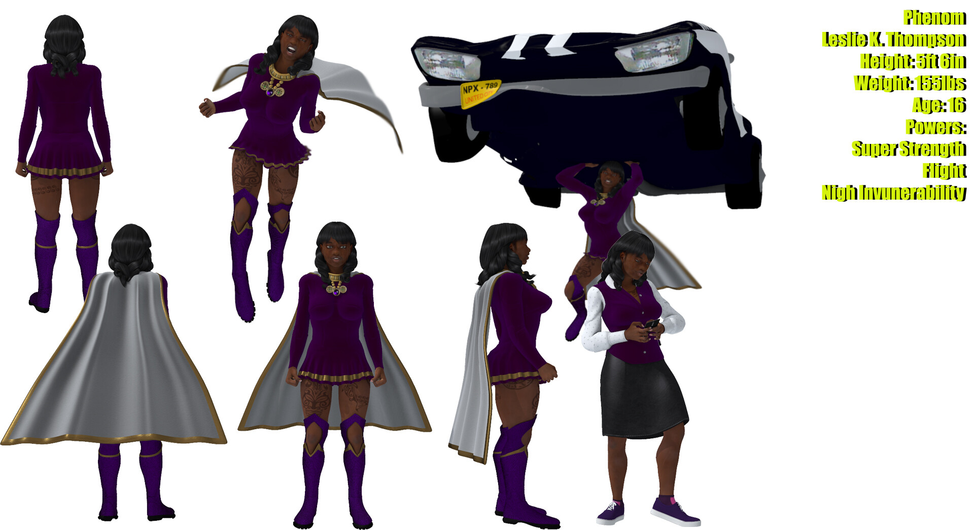 ArtStation - Phenom Character Sheet