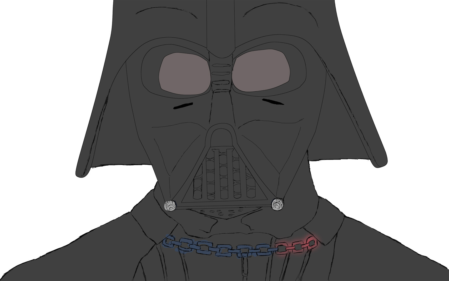 how to draw darth vader easy step by step