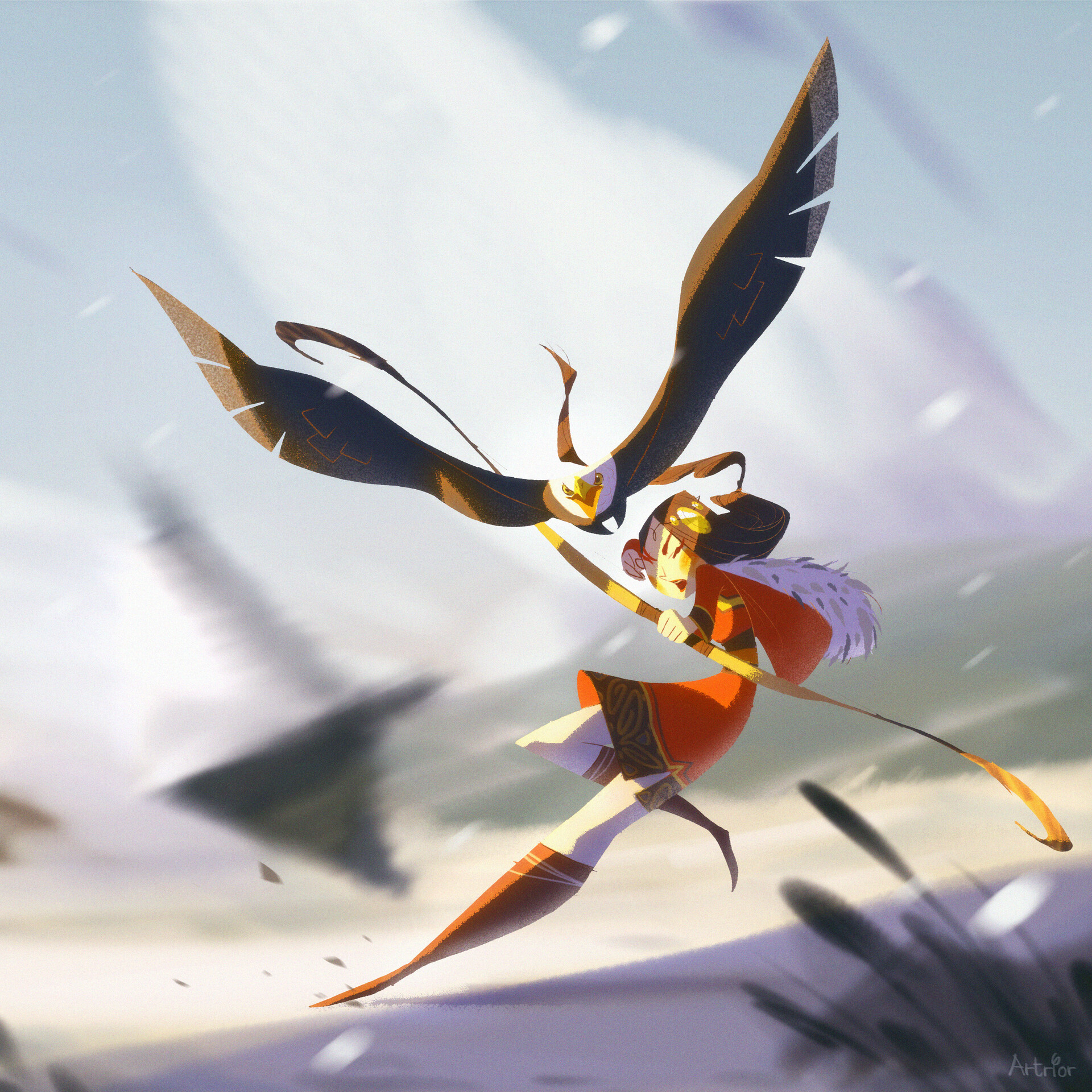 ArtStation - my character for CDC Eagle hunter