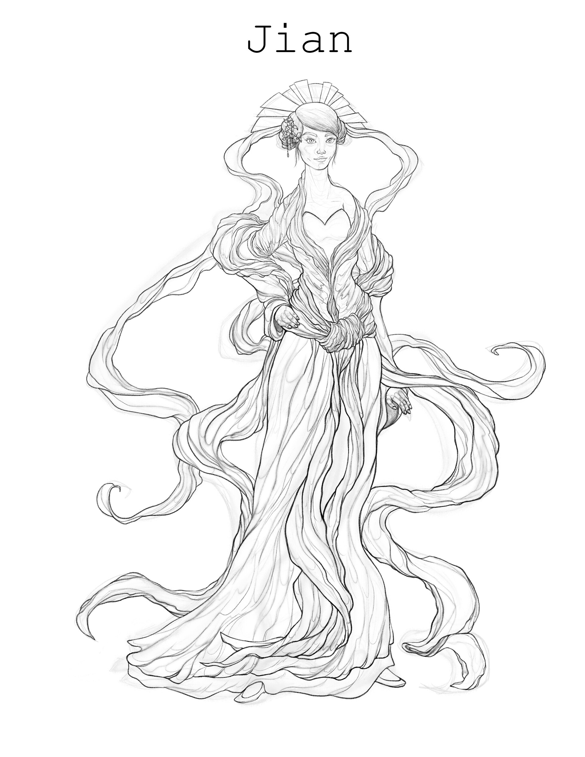 ArtStation - Full Rough of Jian