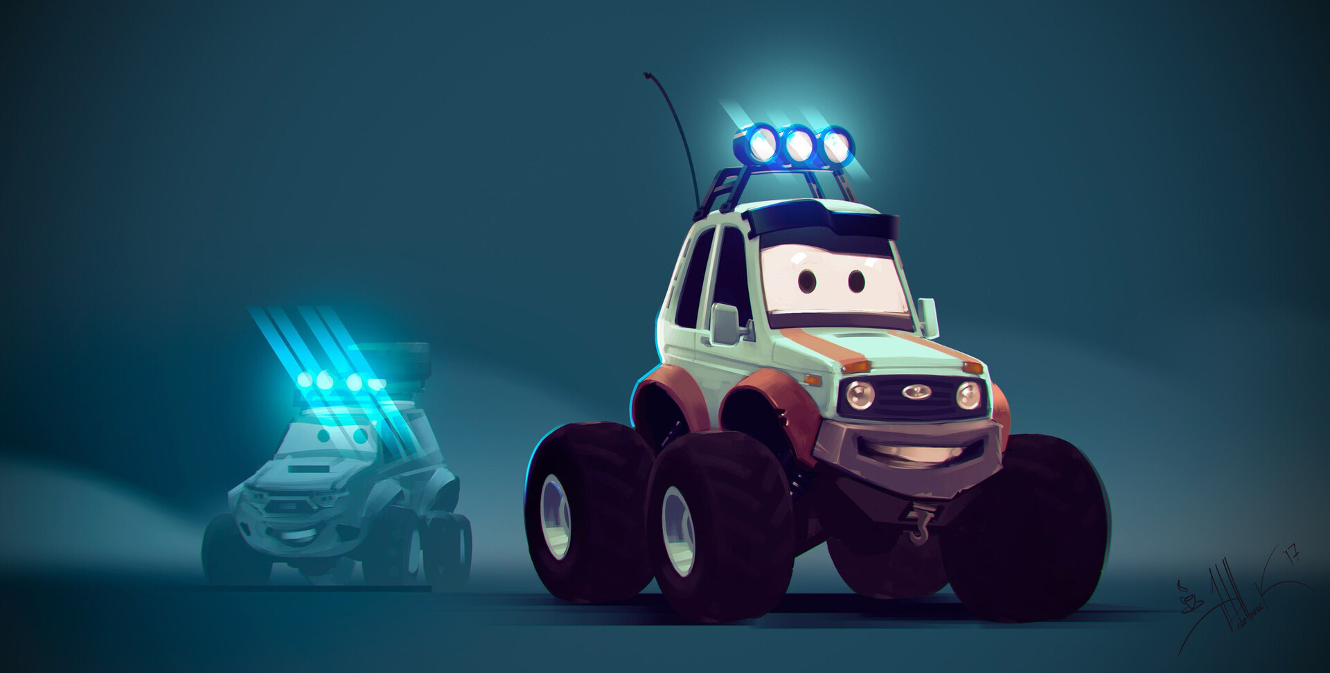 ArtStation - Cartoon Soviet cars