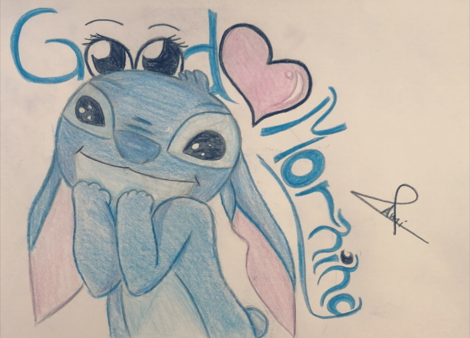 Artstation Stitch Says Good Morning For All ️