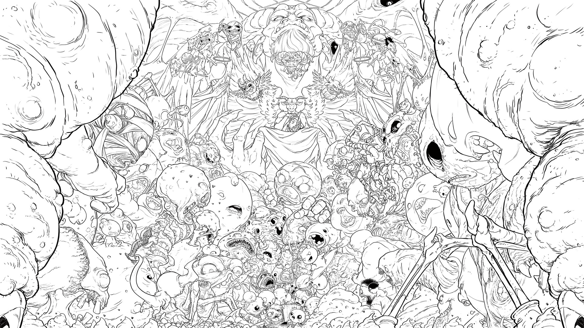binding of isaac coloring pages