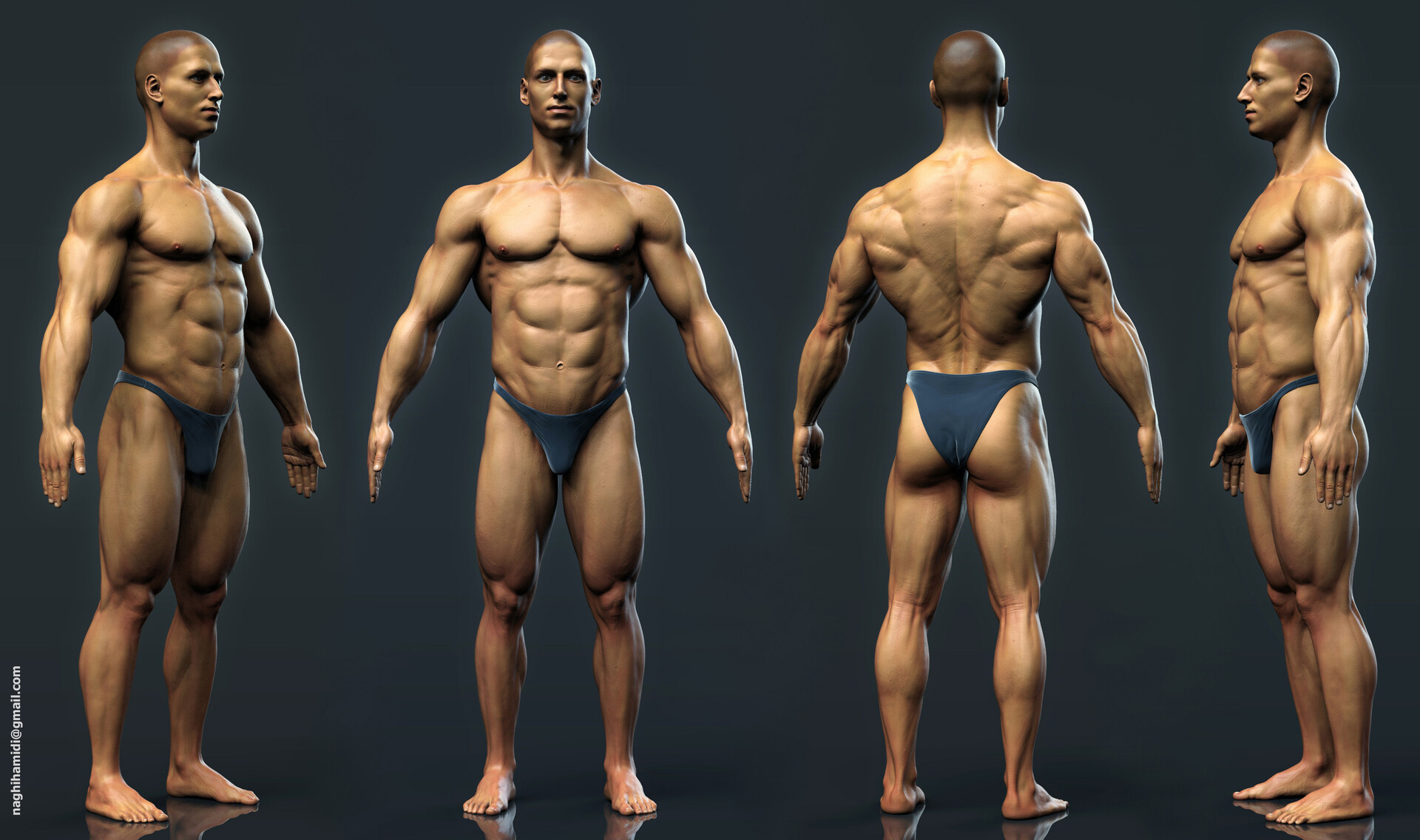 ArtStation - bodybuilder anatomy