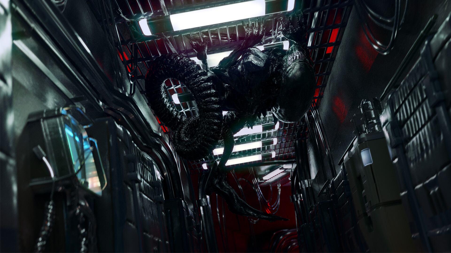 ArtStation - Alien / Xenomorph Hallway Scene