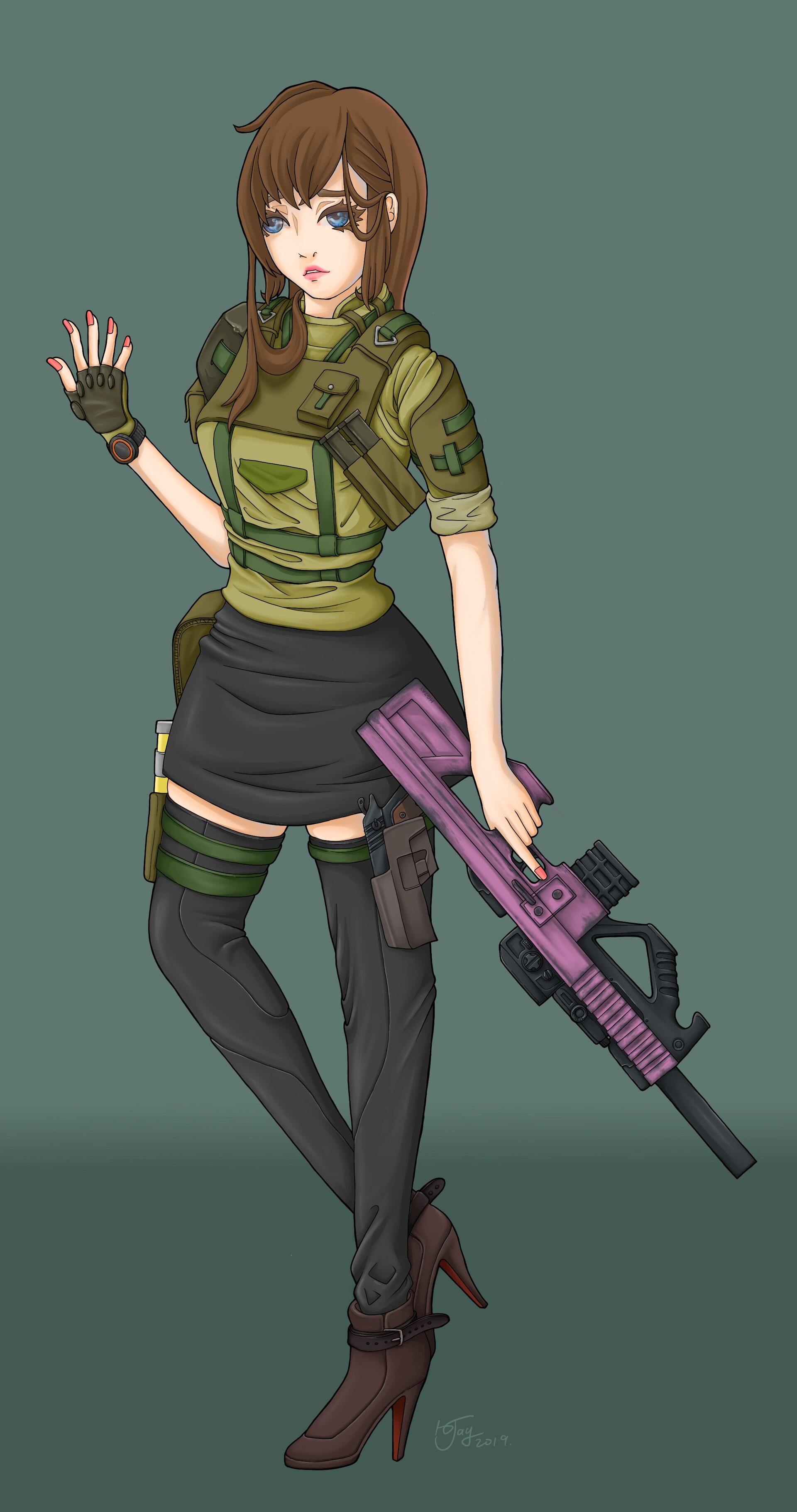 ArtStation - Always put on the pink skin