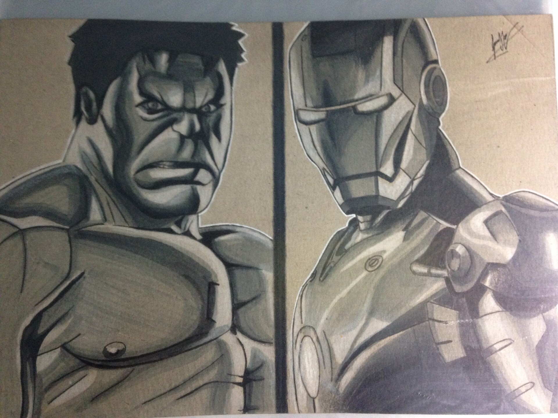 how to draw iron man hulk