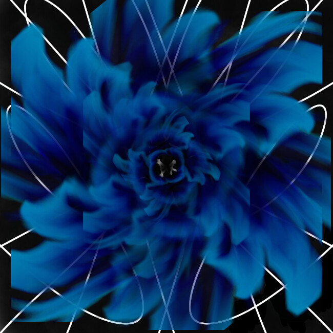 ArtStation - Blue Layered Flower