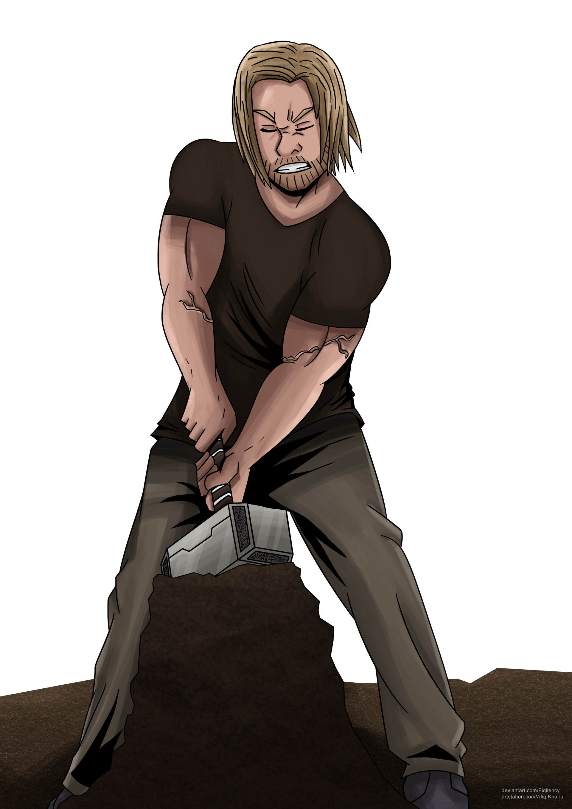 ArtStation - Thor unworthy