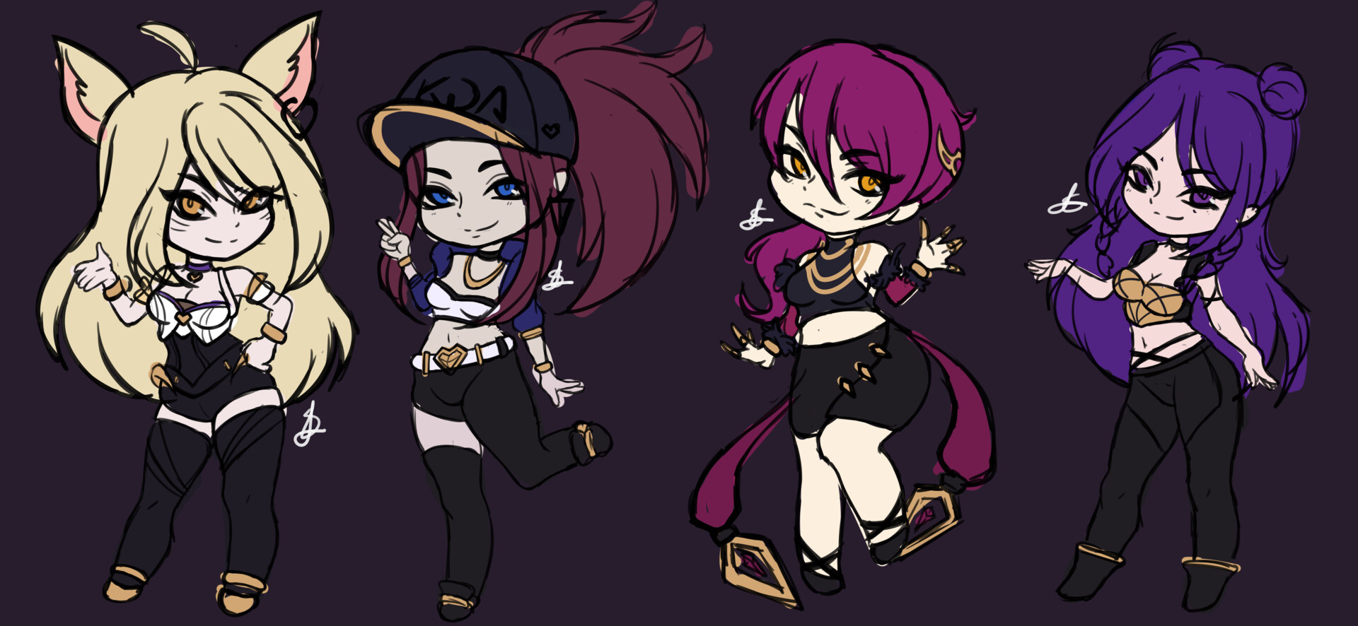 Skye Lavelle - KDA Group Chibi Fanart